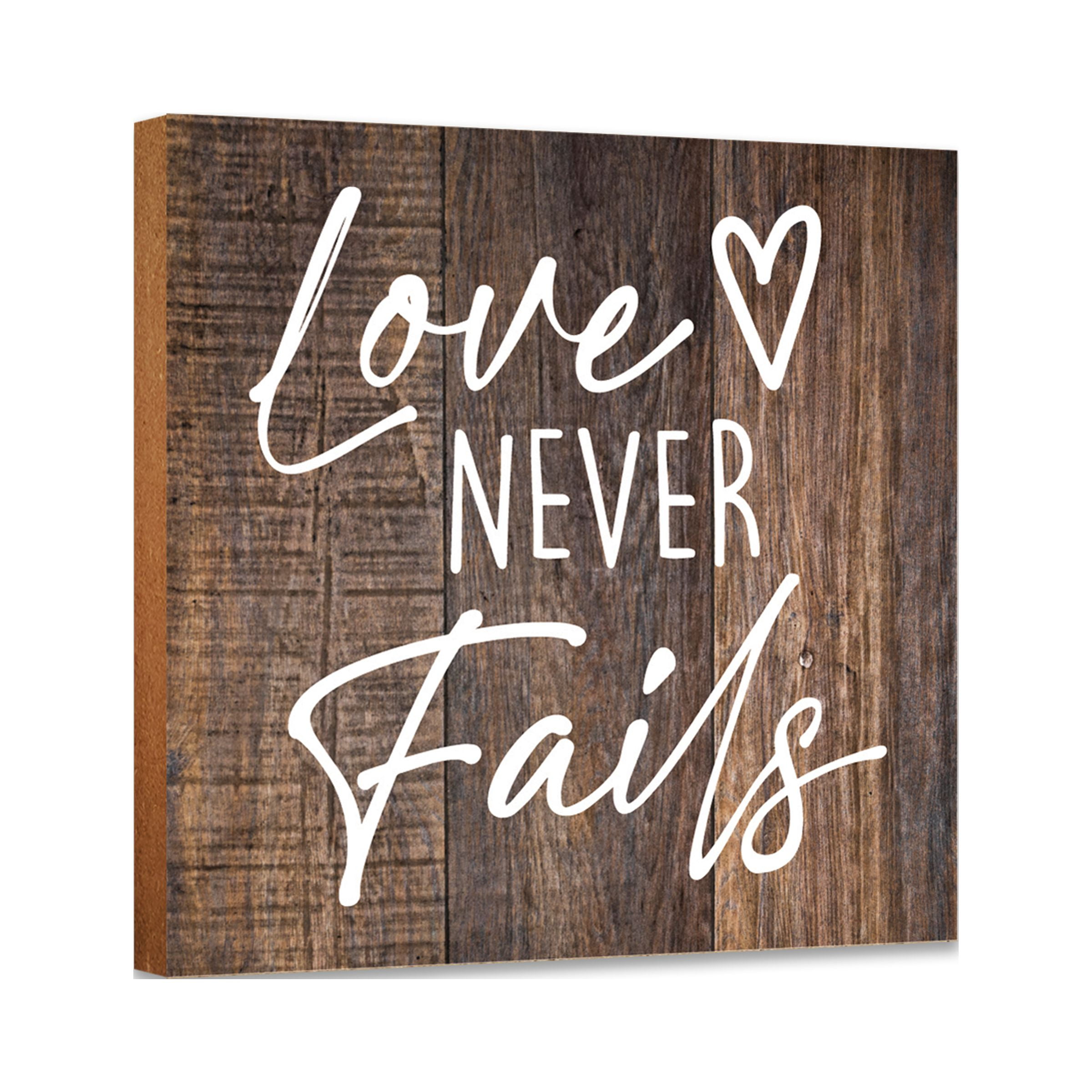 Lifesong Milestones Rustic Christian Signs for Tabletop & Shelf Décor ...