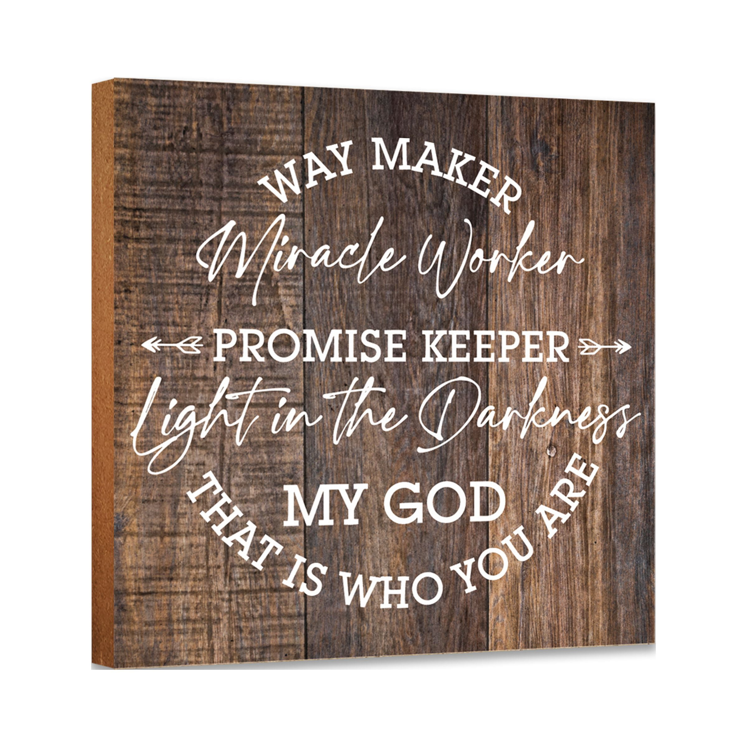 Lifesong Milestones Rustic Christian Signs for Tabletop & Shelf Décor ...