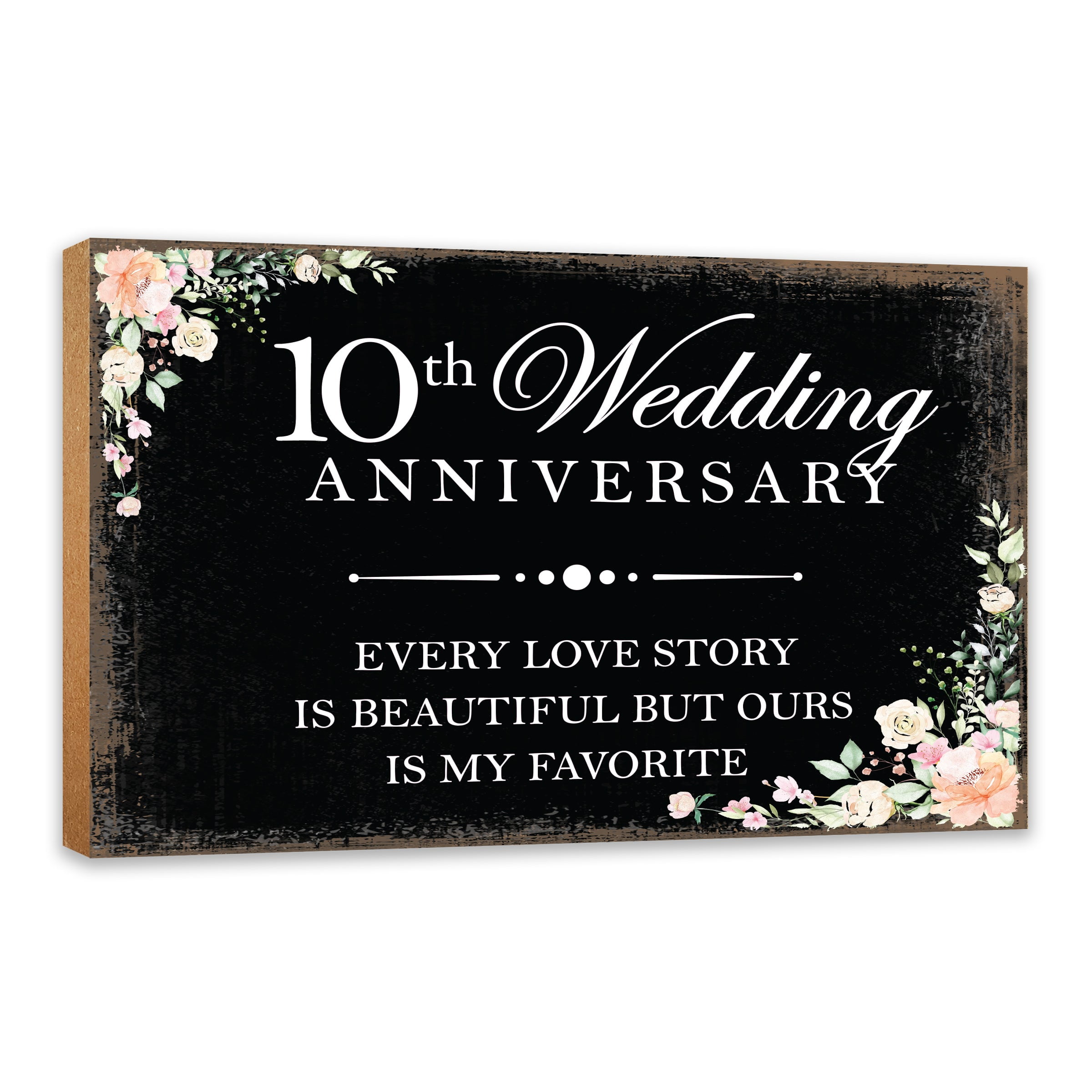 Lifesong Milestones Rustic Tabletop Signs Decor Anniversary Gifts for ...
