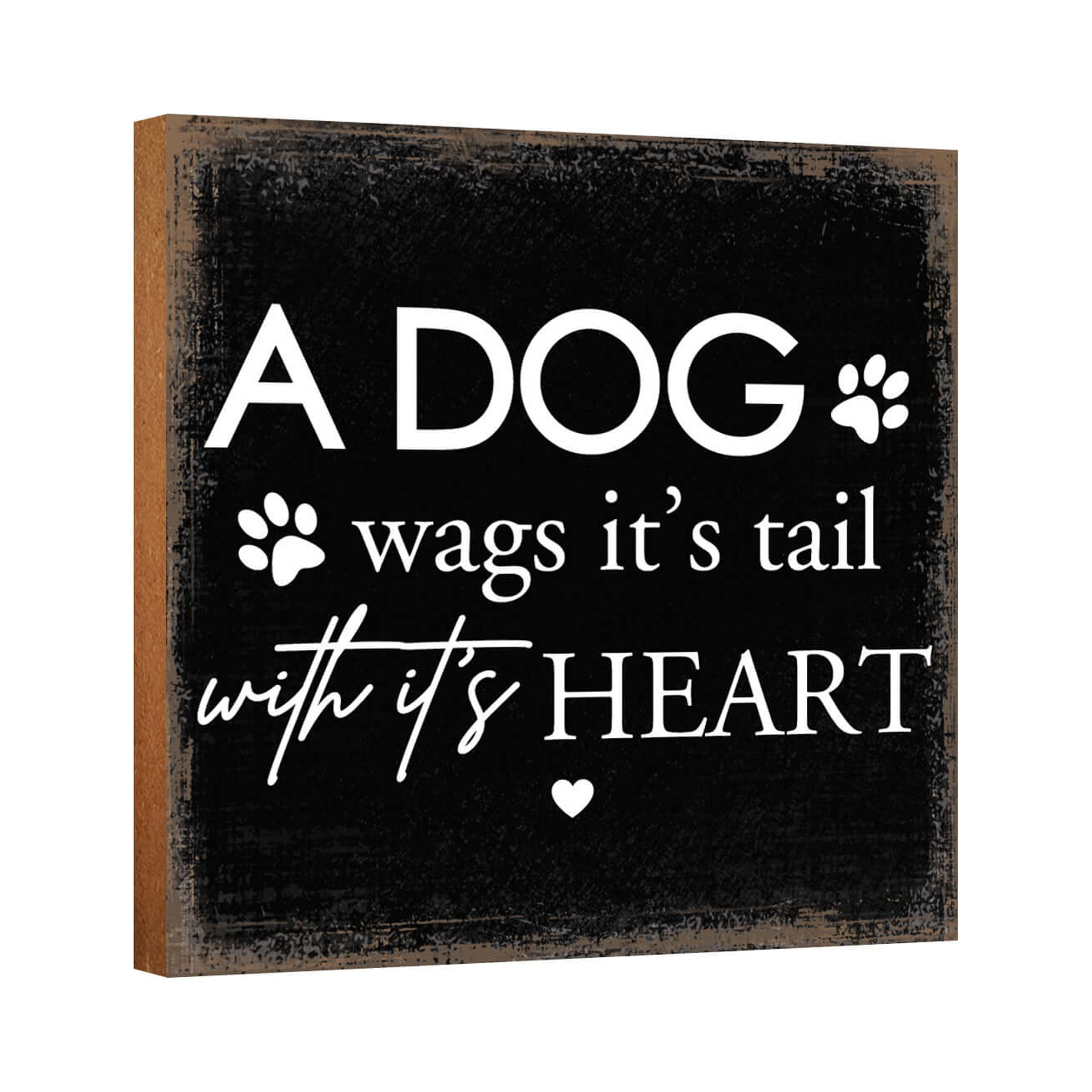 Lifesong Milestones Wooden Dog Sign for Shelf Decor Gift for Dog Lovers ...