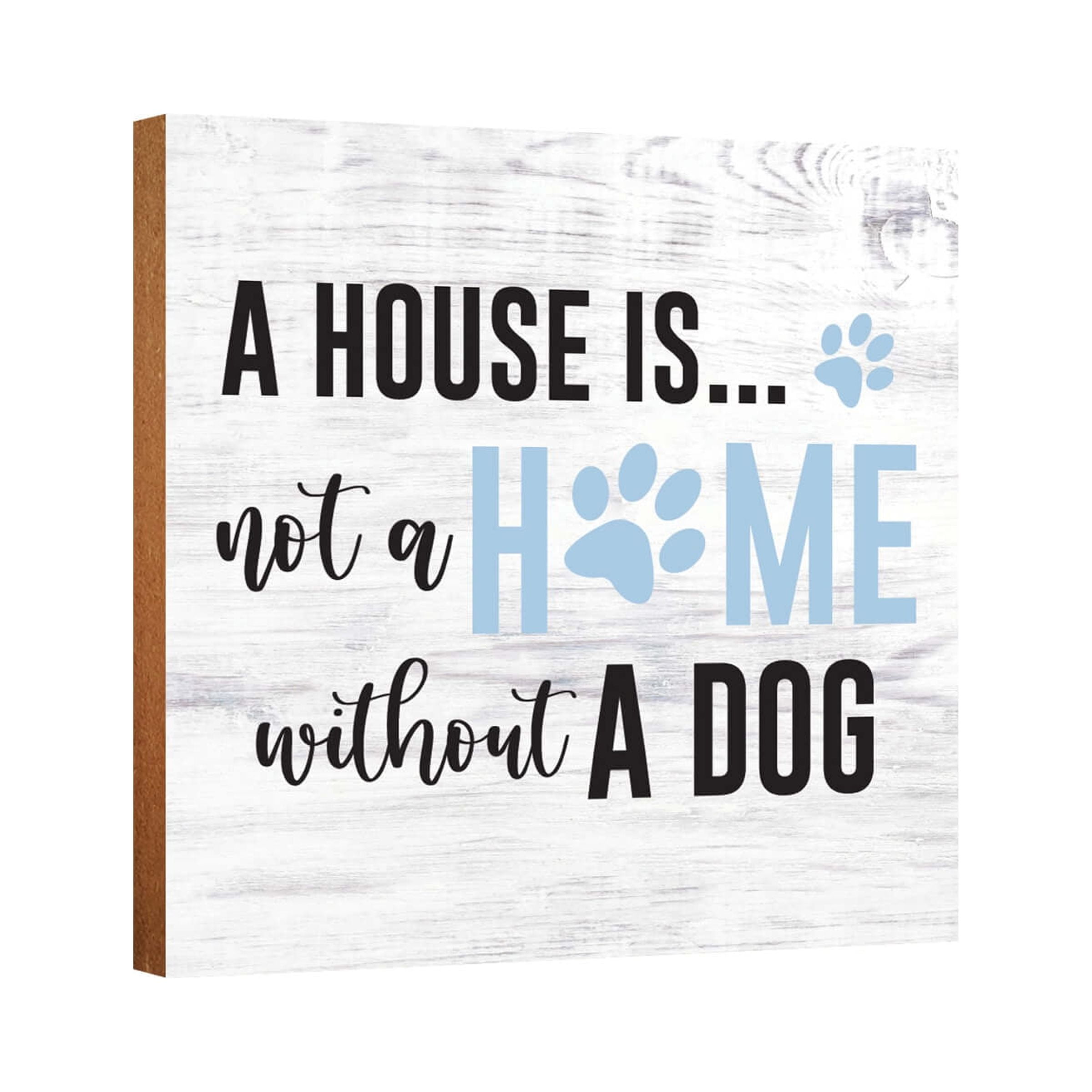 Lifesong Milestones Wooden Dog Sign for Shelf Decor Gift for Dog Lovers ...