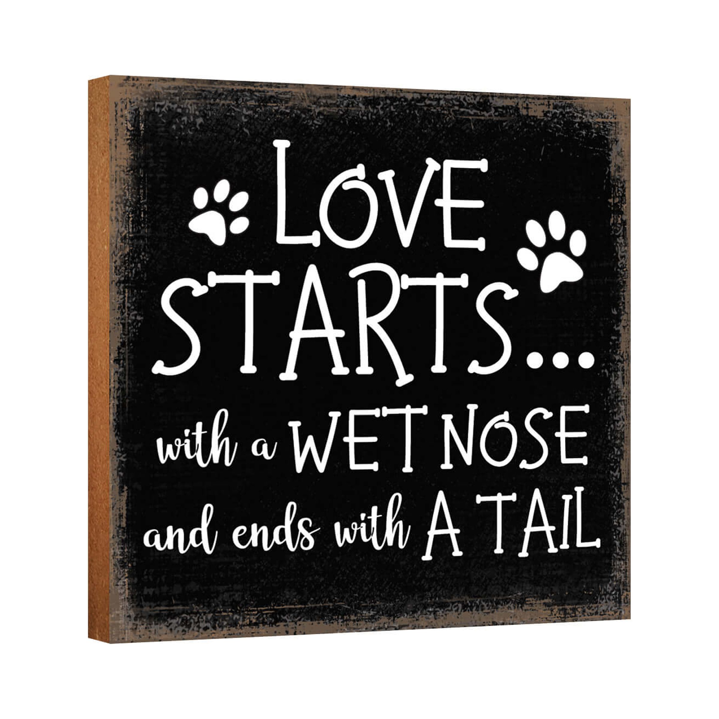 Lifesong Milestones Wooden Dog Sign for Shelf Decor Gift for Dog Lovers ...