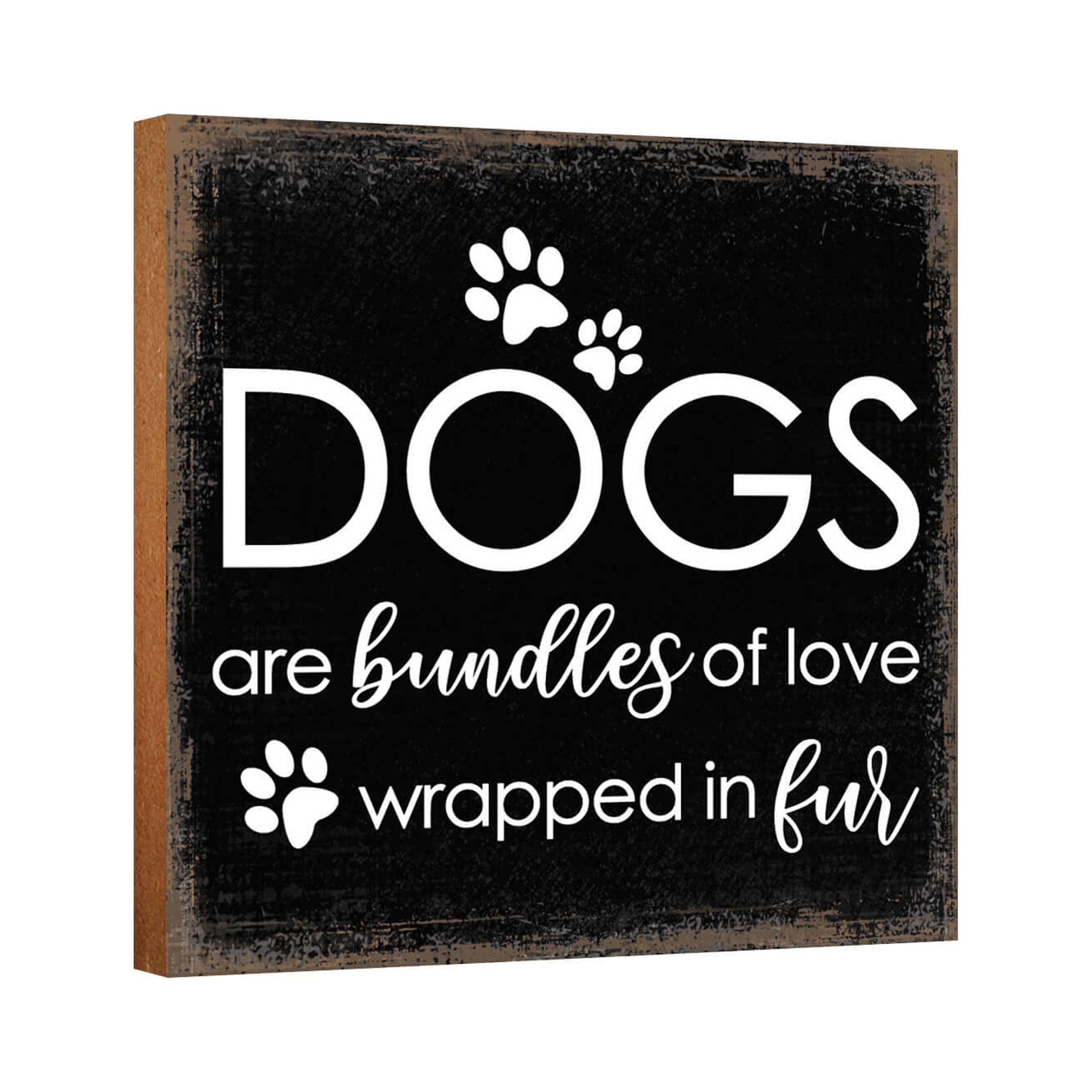 Lifesong Milestones Wooden Dog Sign for Shelf Decor Gift for Dog Lovers ...