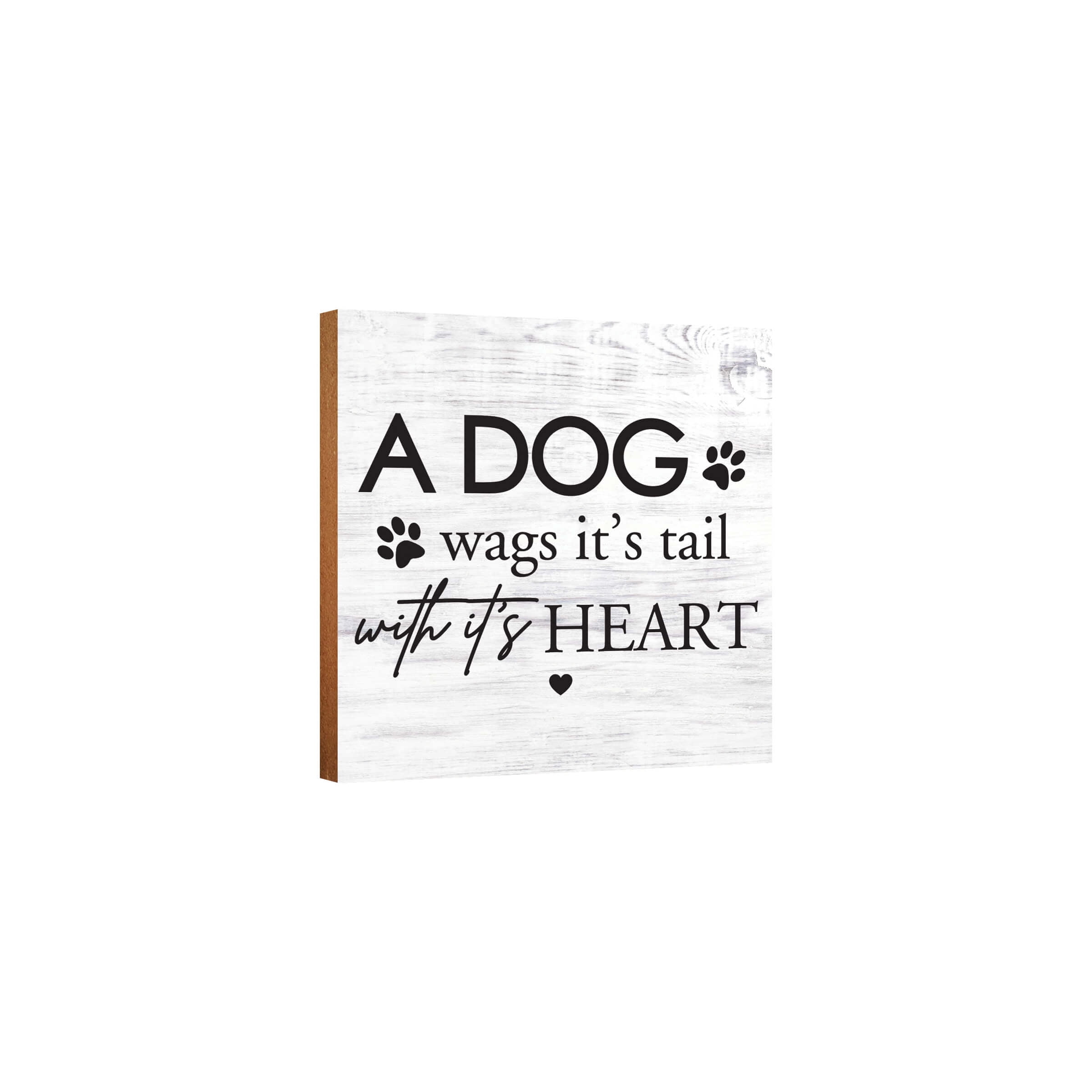 Lifesong Milestones Wooden Dog Sign for Shelf Decor Gift for Dog Lovers ...