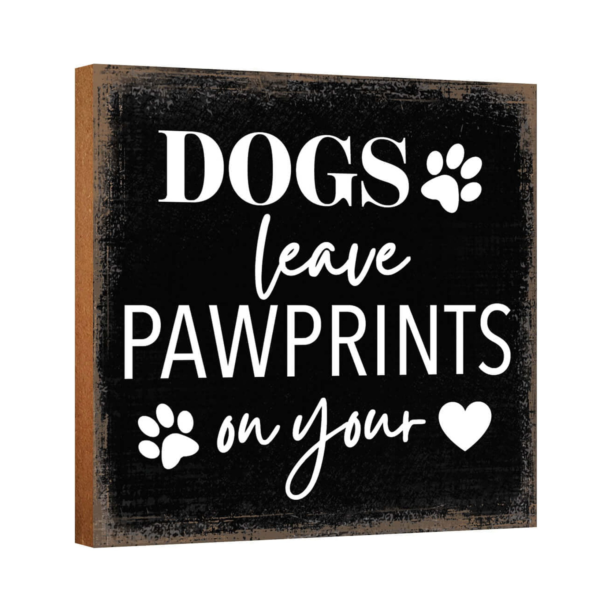 Lifesong Milestones Wooden Dog Sign for Shelf Decor Gift for Dog Lovers ...