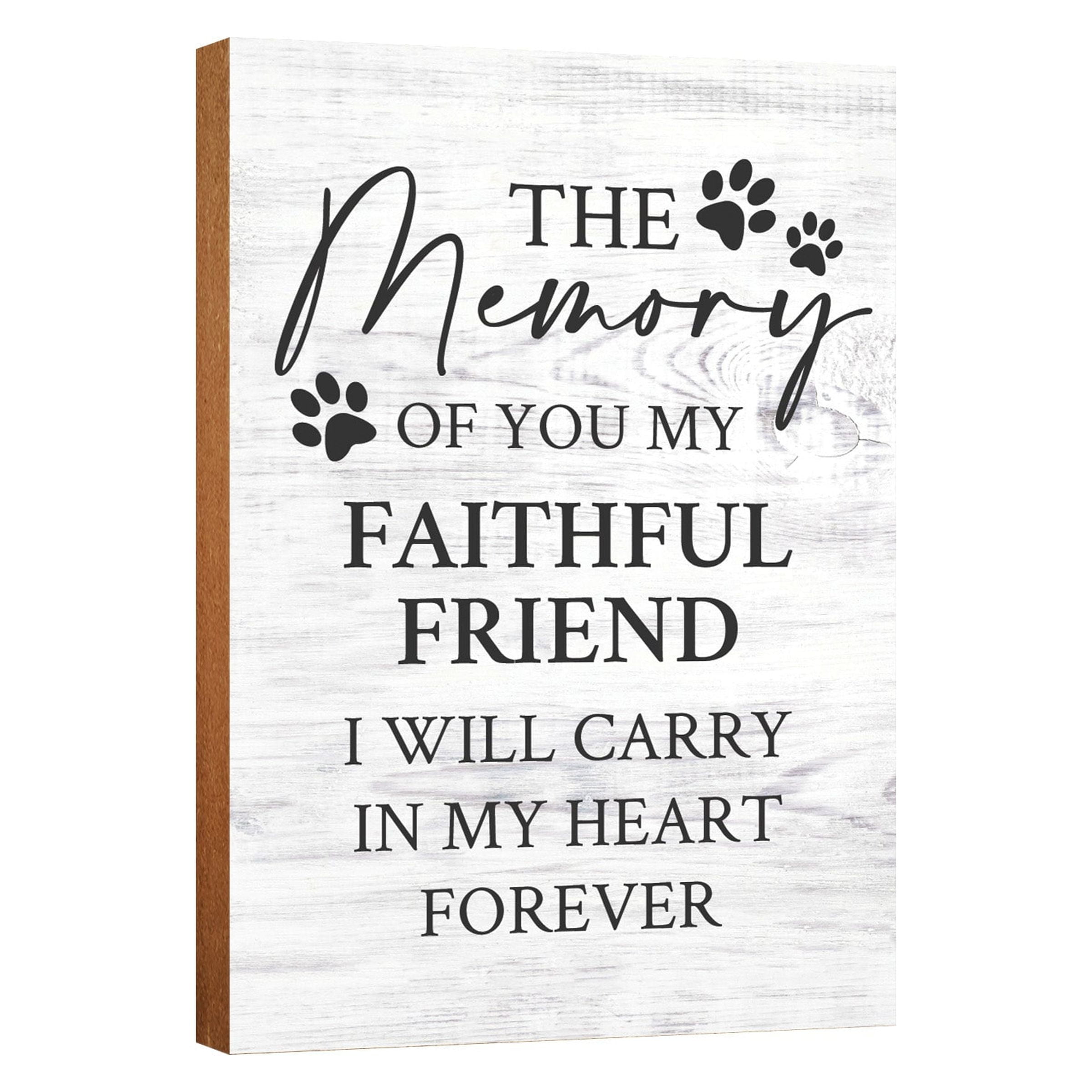 Lifesong Milestones Wooden Dog Sign for Tabletop Decor Gift for Dog ...