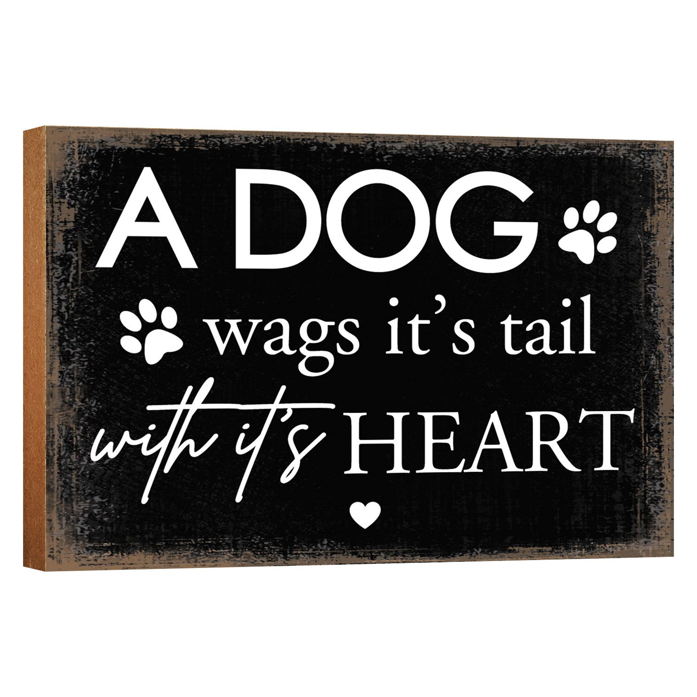 Lifesong Milestones Wooden Dog Sign for Tabletop Decor Gift for Dog ...