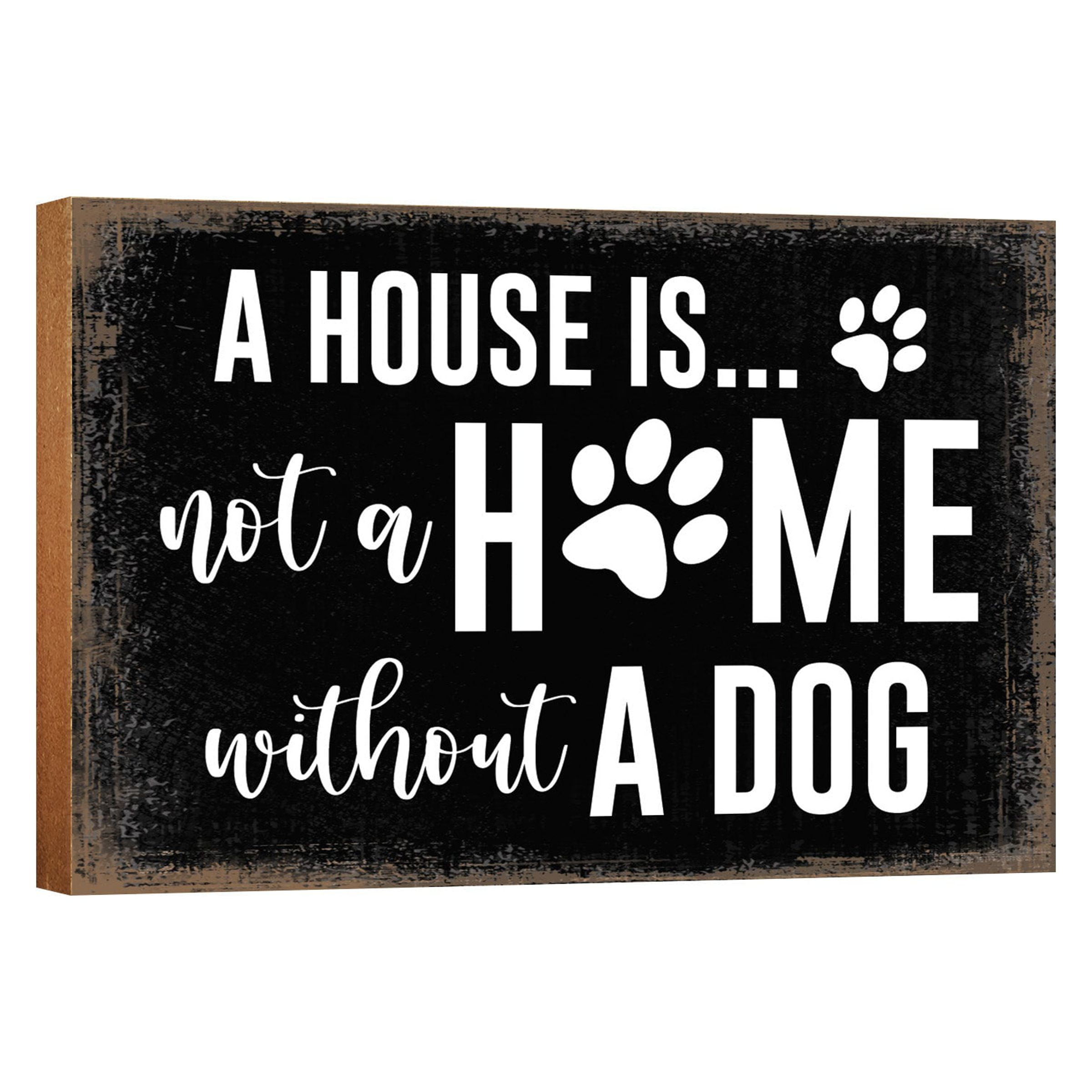 Lifesong Milestones Wooden Dog Sign for Tabletop Decor Gift for Dog ...