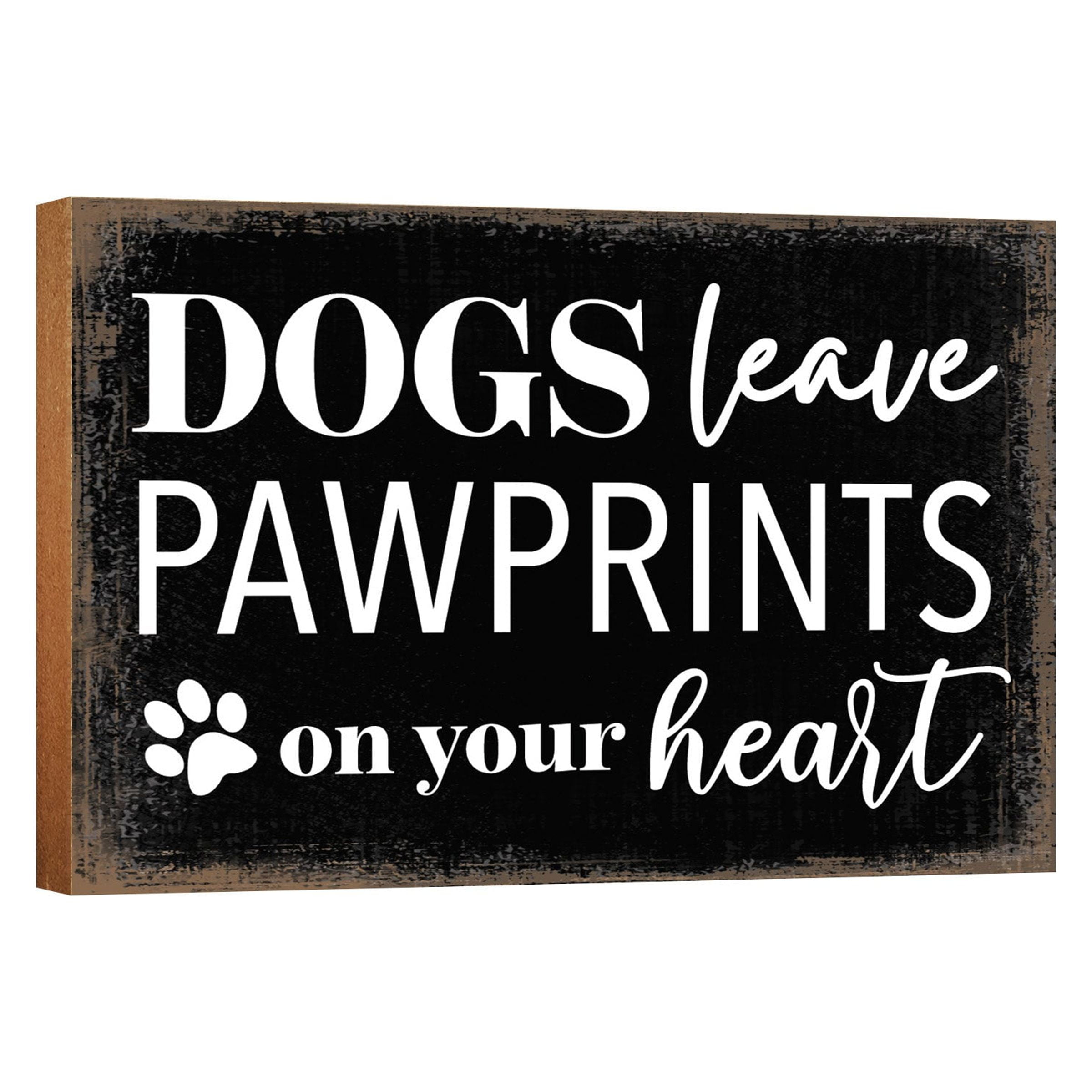 Lifesong Milestones Wooden Dog Sign for Tabletop Decor Gift for Dog ...