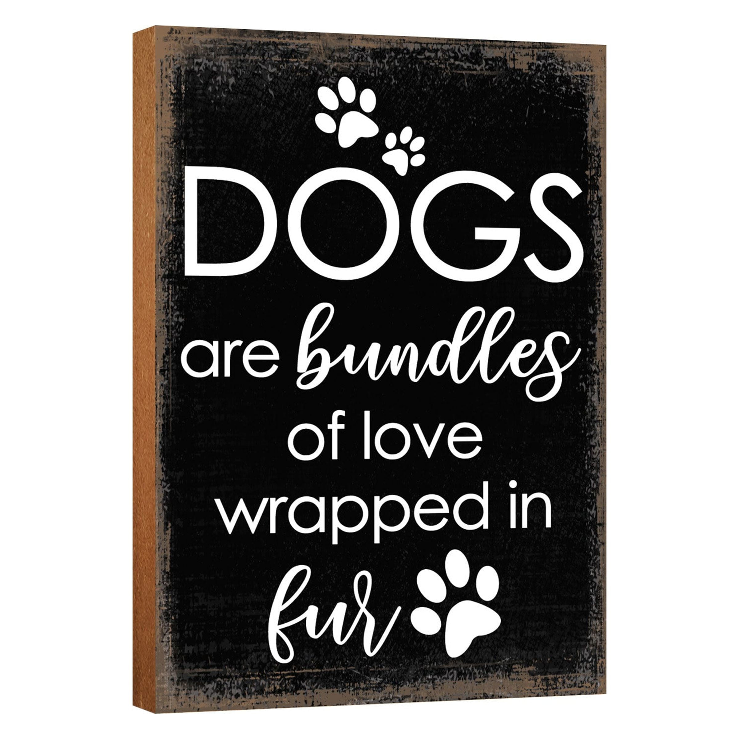 Lifesong Milestones Wooden Dog Sign for Tabletop Decor Gift for Dog ...