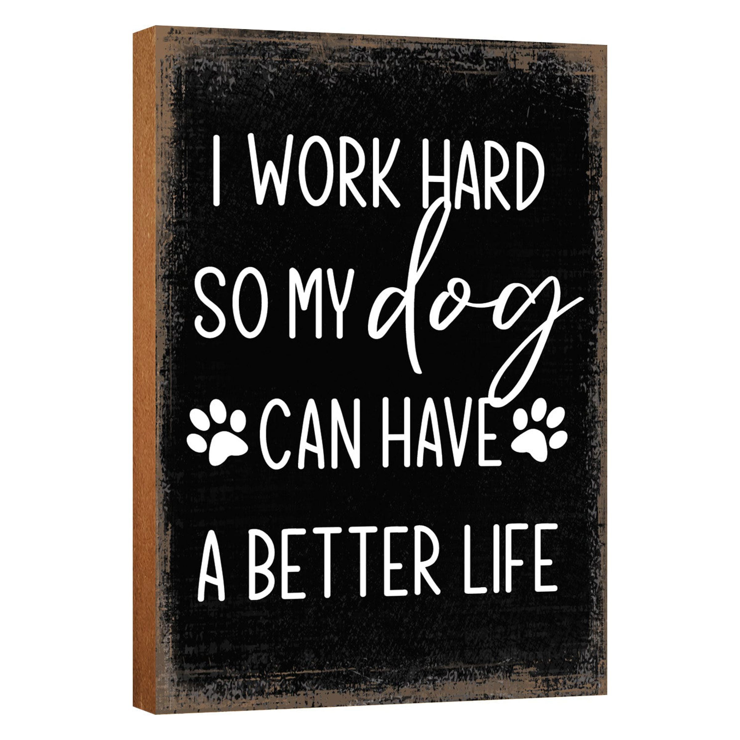 Lifesong Milestones Wooden Dog Sign for Tabletop Decor Gift for Dog ...