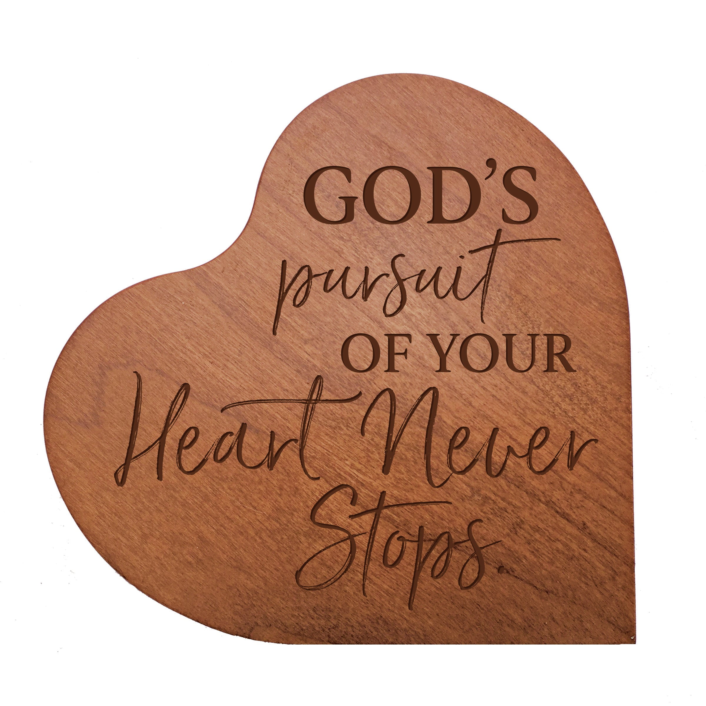 Lifesong Milestones Wooden Heart Block Signs for Christian Home ...