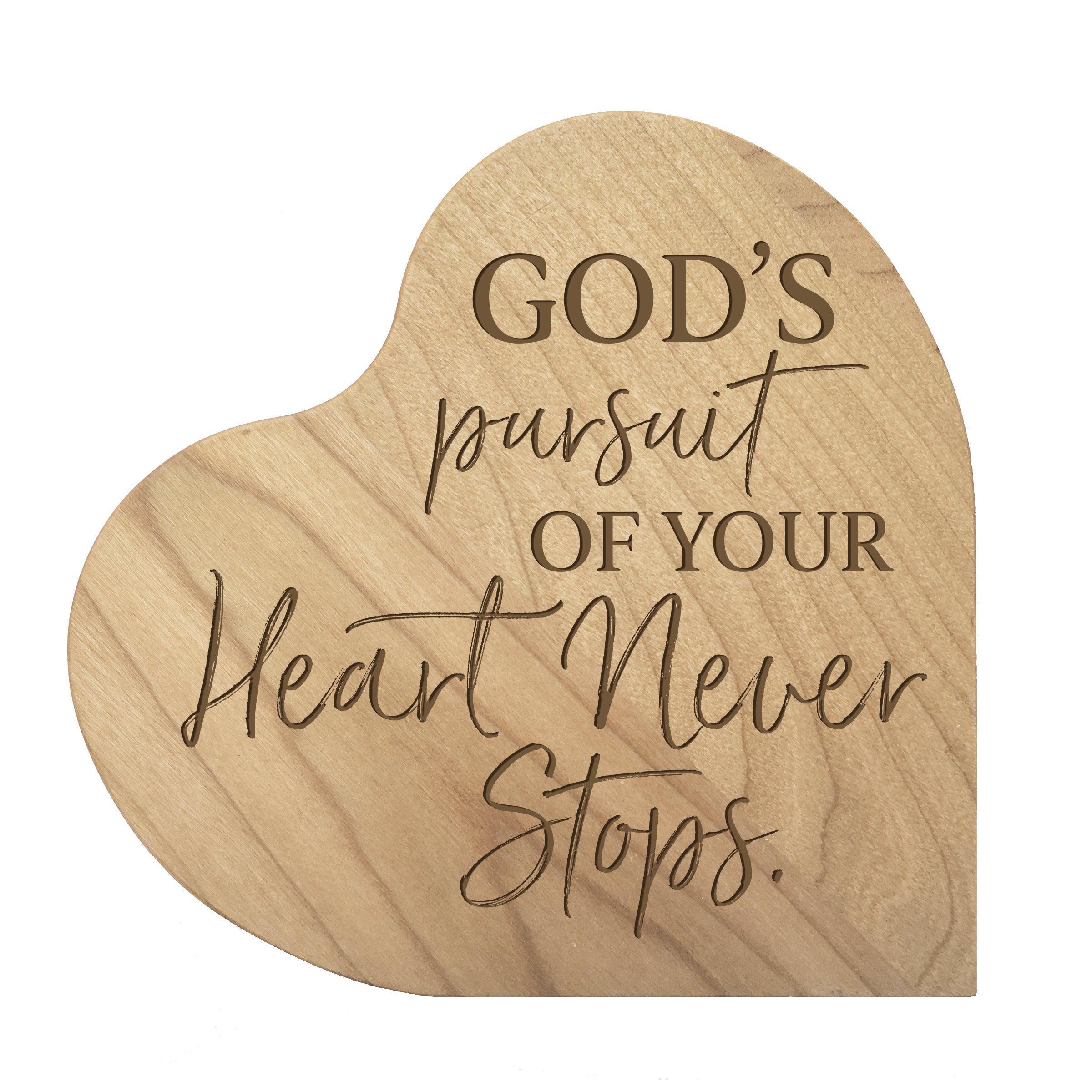 Lifesong Milestones Wooden Heart Block Signs for Christian Home ...