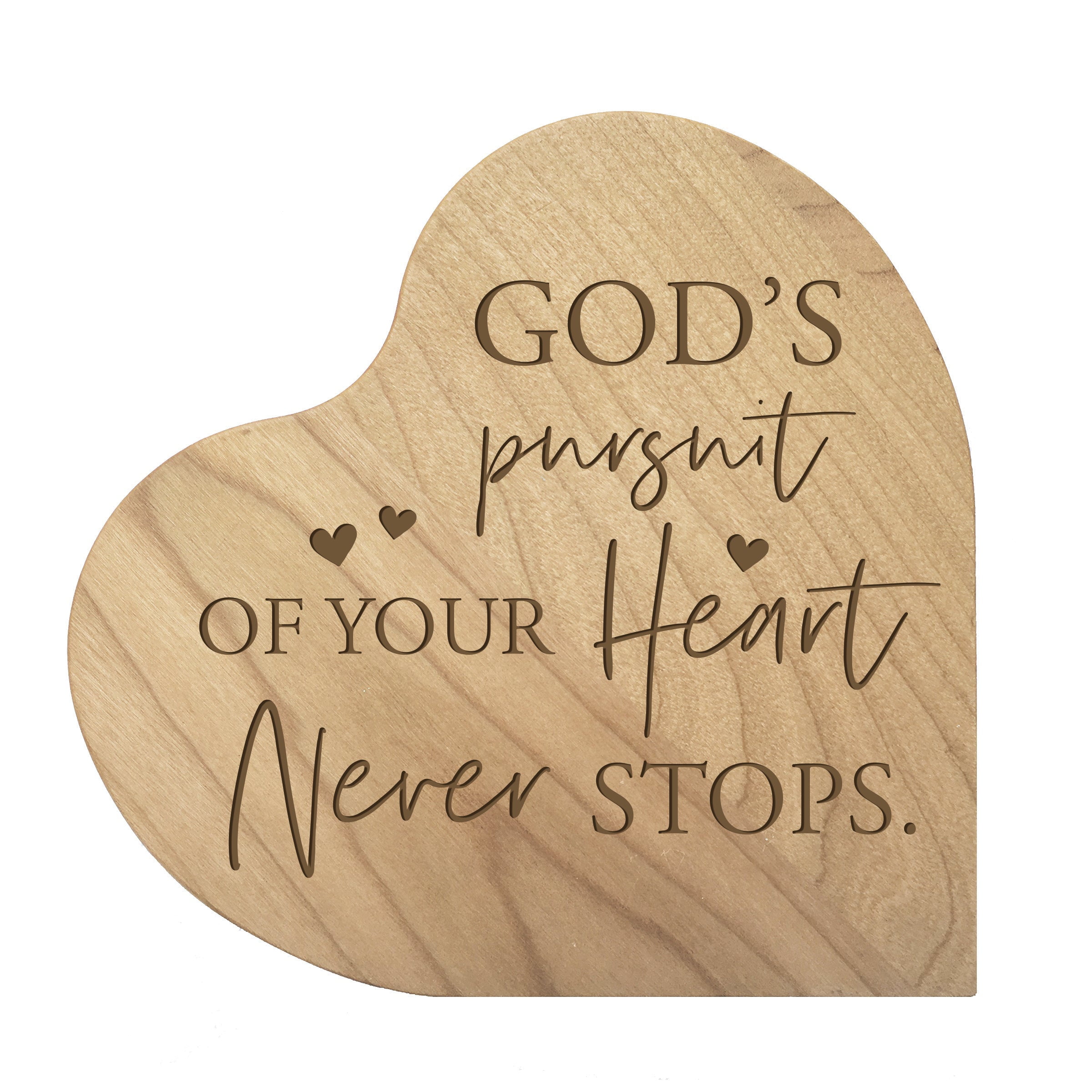 Lifesong Milestones Wooden Heart Block Signs for Christian Home ...