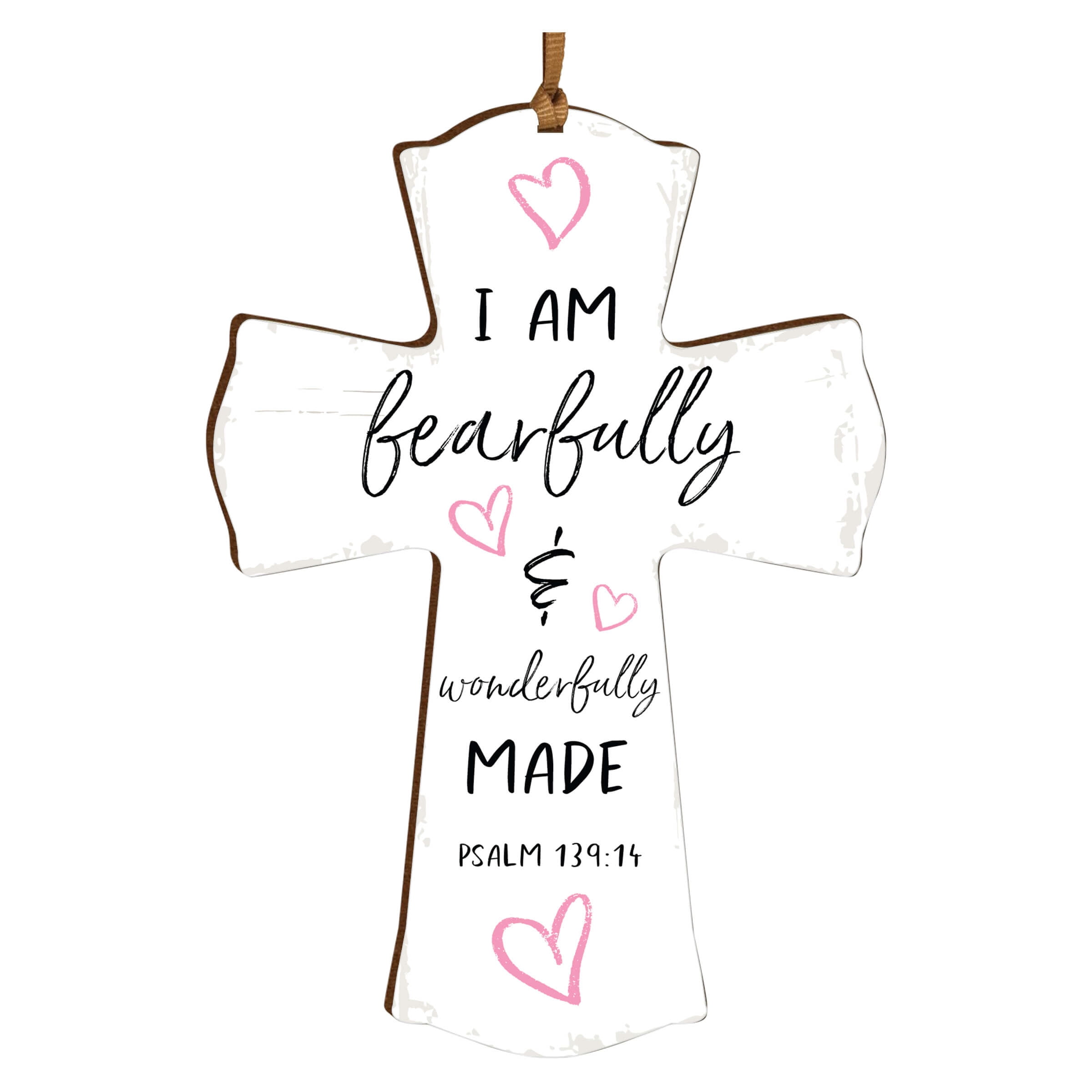 Lifesong Milestones Wooden Mini Cross Inspirational Hanging Art Signs ...