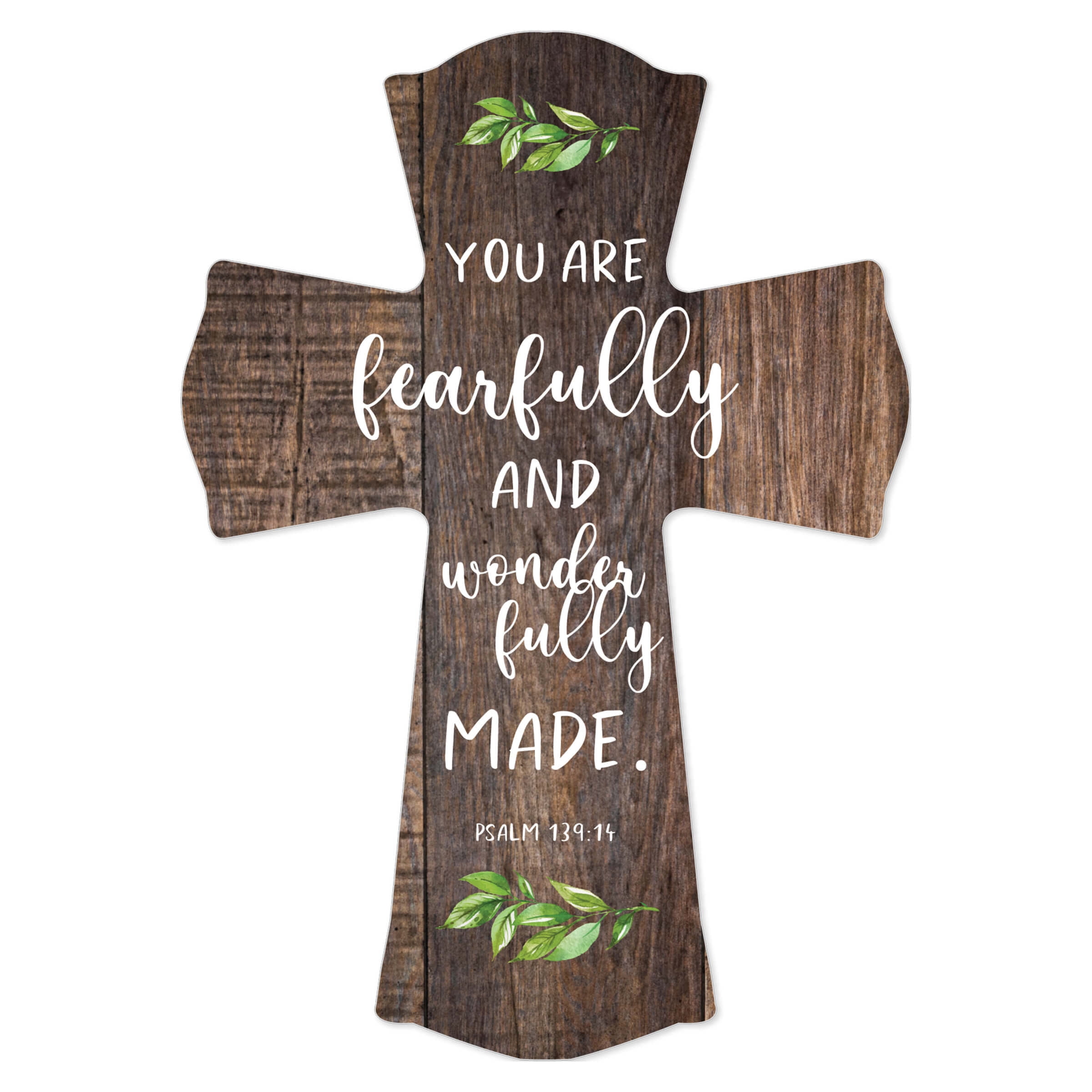 Lifesong Milestones Wooden Wall Cross Inspirational Hanging Signs Home ...