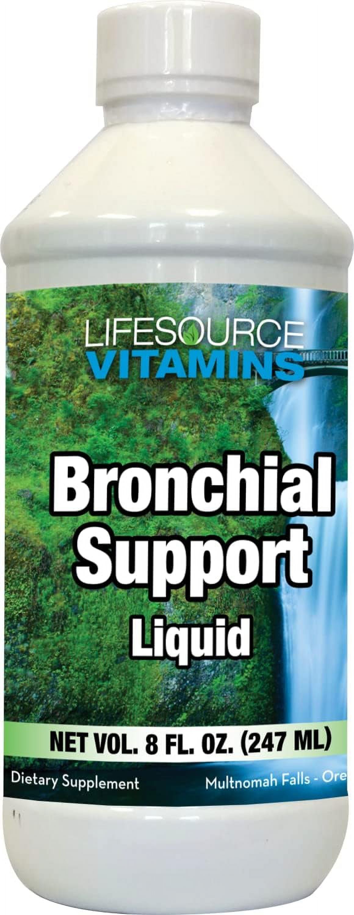 Lifesource Vitamins Bronchial Support Liquid – 11 Synergistic Ingredients for Bronchial Support ...