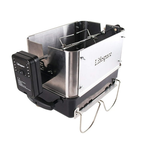 Lifespace Portable BBQ Grill Rotisserie Extension Kit, Stainless Steel ...