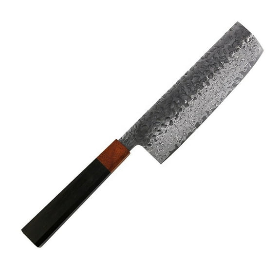 Lifespace Hand Forged Japanese 'Nakiri' vg10 Damascus Bunka Cleaver in Gift Box - Walmart.com