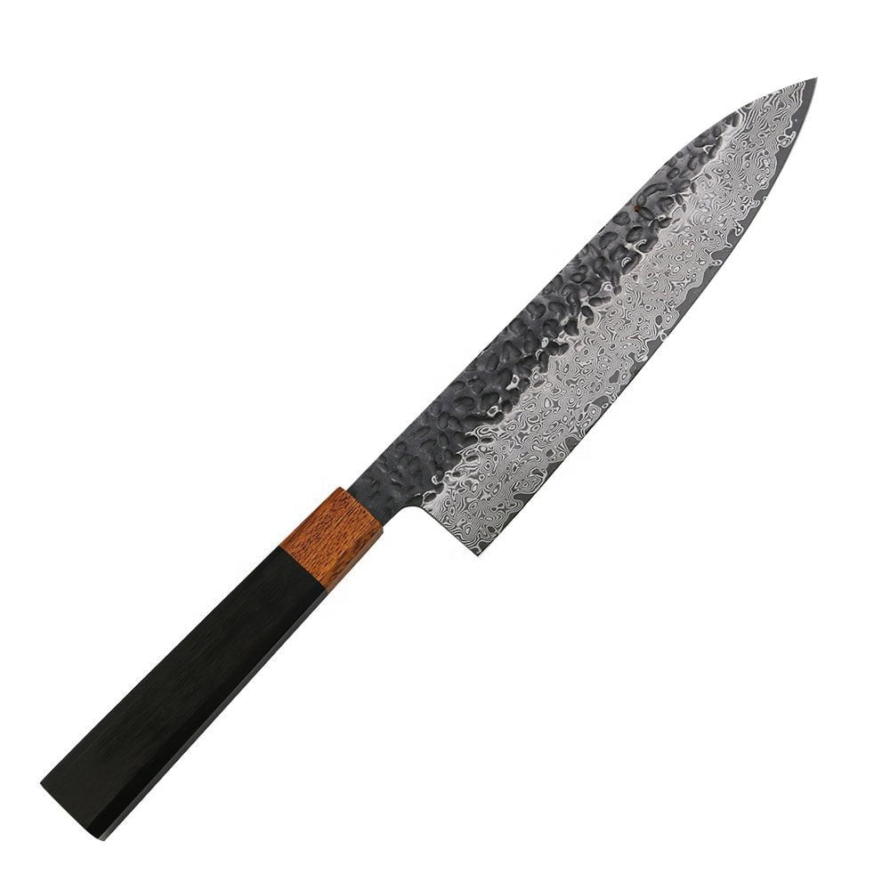 Lifespace Hand Forged Japanese vg10 Damascus Bunka Chef Knife in Gift ...