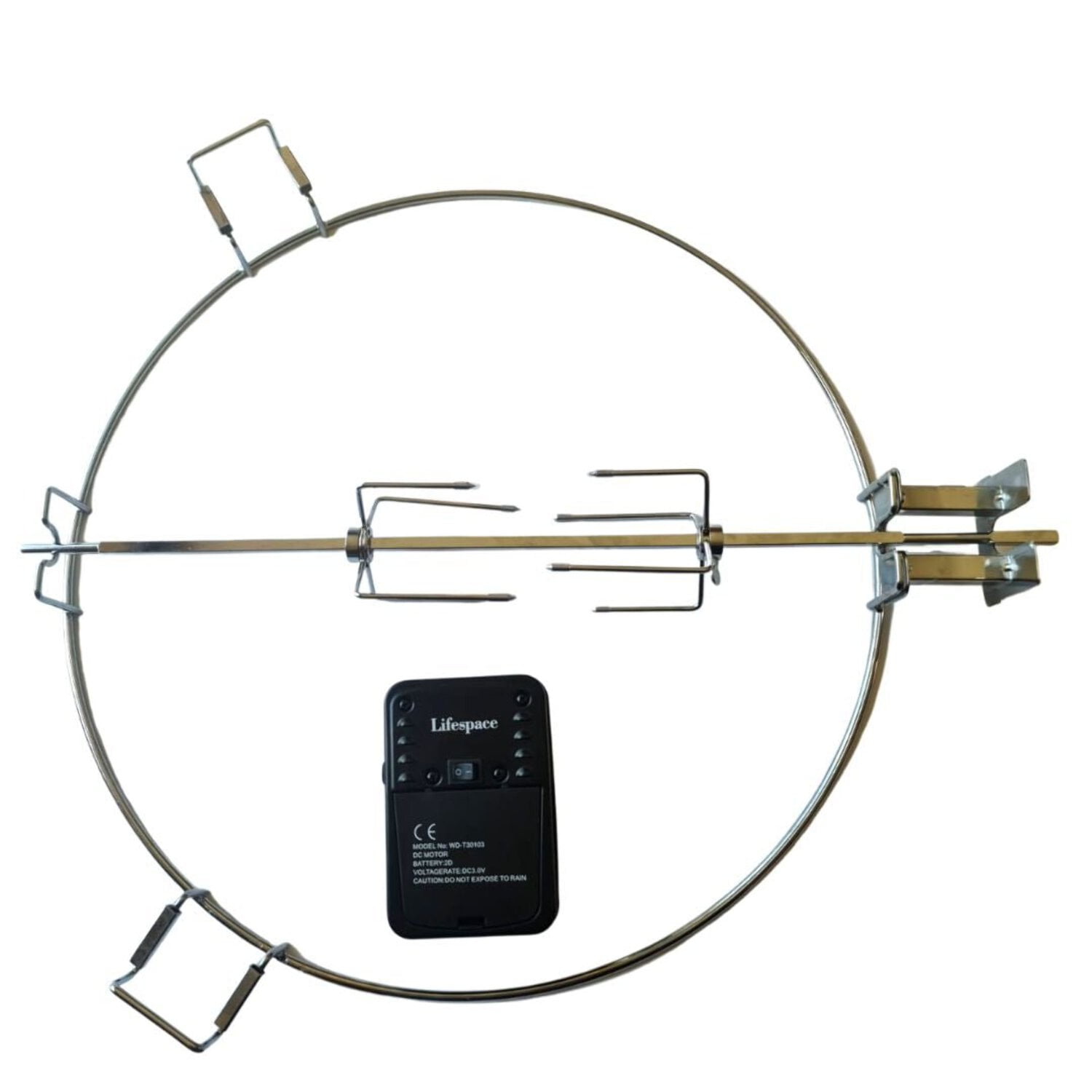 Lifespace Rotisserie Grill Ring for 22in Kettle Grill with Motor, Shaft ...