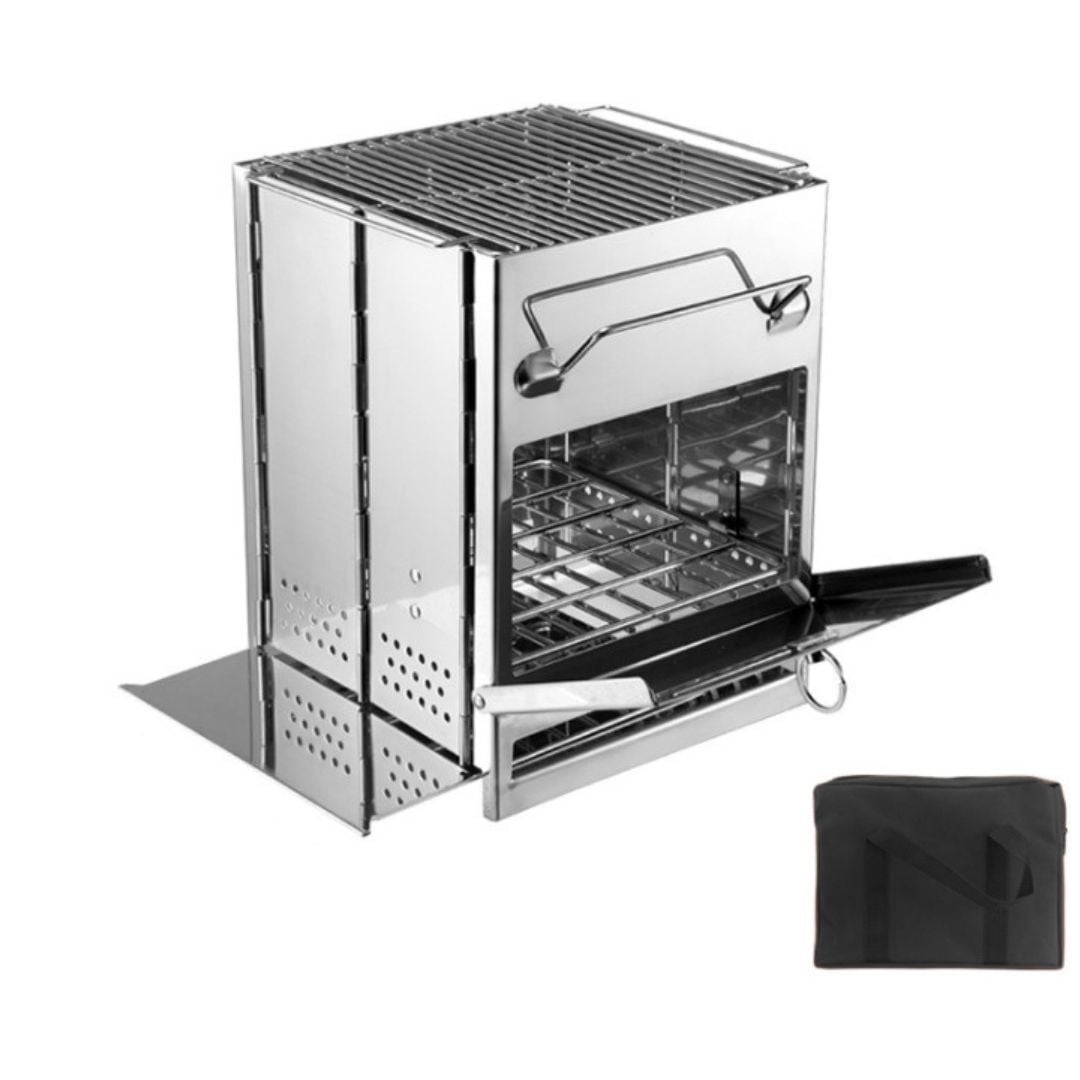 Lifespace Stainless Steel Backpacking Survival Cook Stove, Collapsible ...