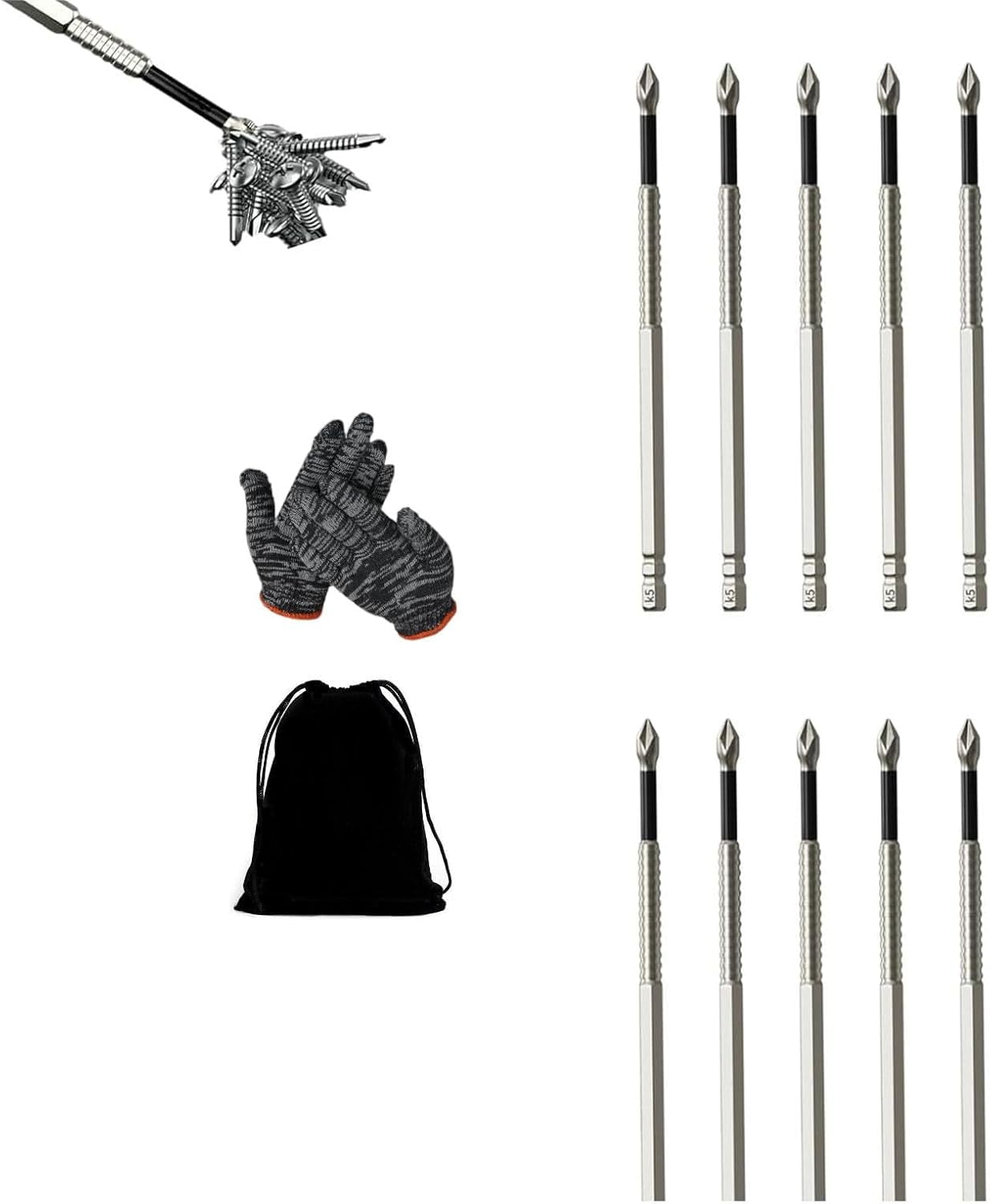 Lifesparking Drill Bits, Cummul Magnadriver Pro Set, High-Magnetic ...