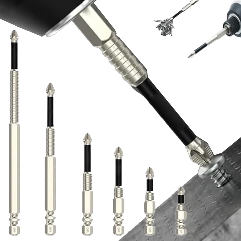 Lifesparking Drill Bits - High Magnetic Screwdriver Drill Bit, Strong ...