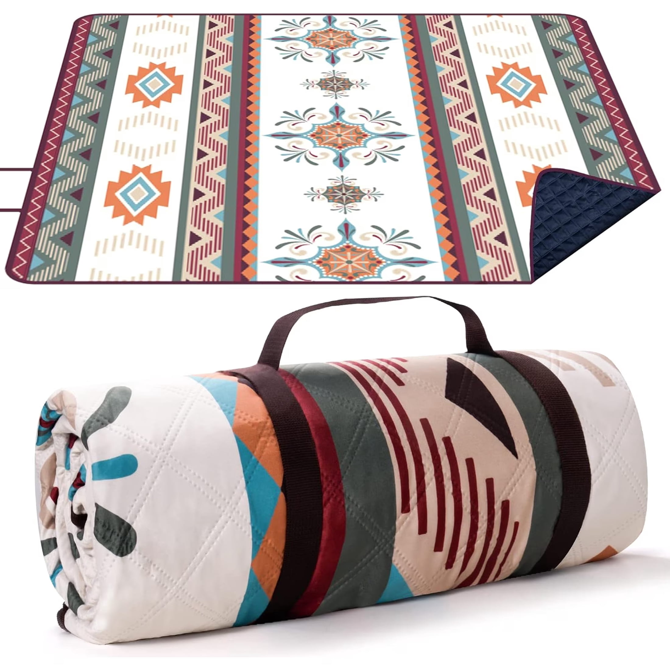 Lifestance Outdoor Picnic Blankets Extra Large in Seattle Design, 79