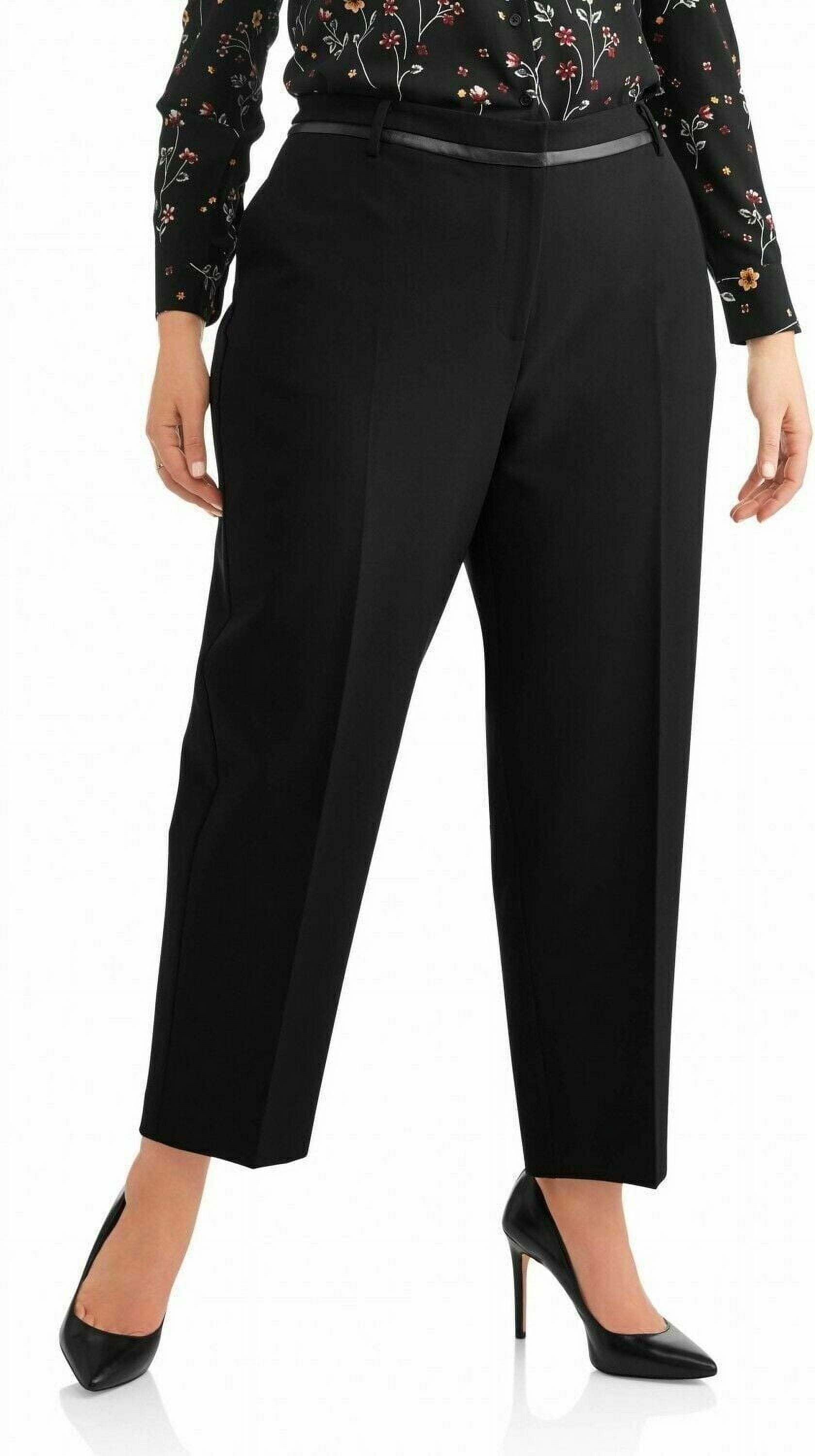 Lifestyle Attitude Pant Women's Plus Size 18W Tapered Ankle Pleather ...