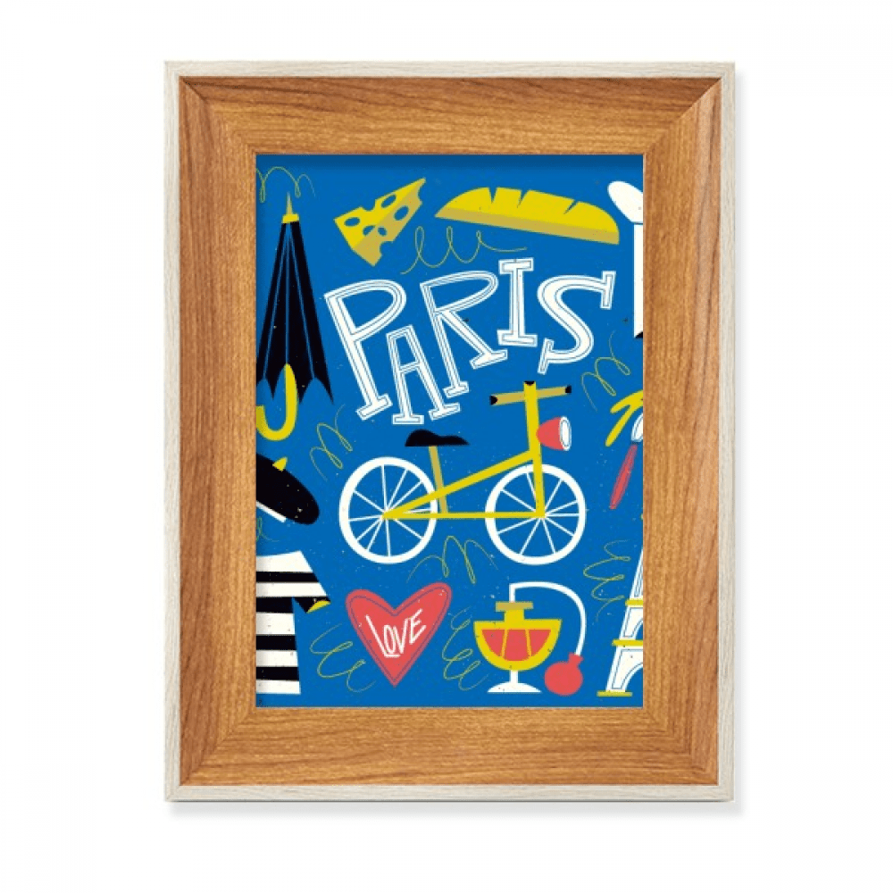 Lifestyle France Mark Landmark Paris Desktop Wooden Photo Frame Display ...