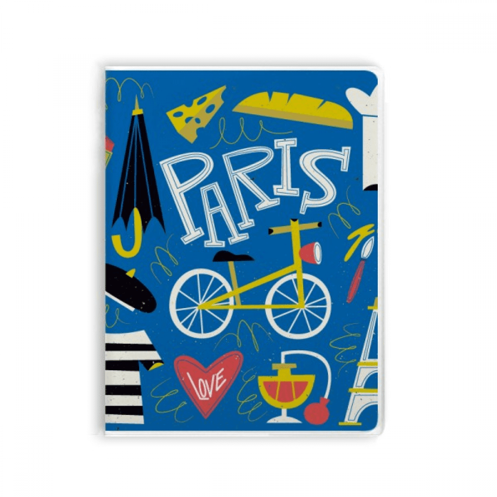 Lifestyle France Mark Landmark Paris Notebook Gum Cover Diary Soft ...
