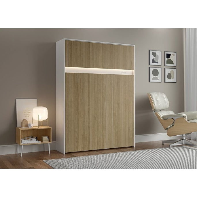 Lifestyle LED Integrated Solitary Murphy Bed Fashionista - Full ...