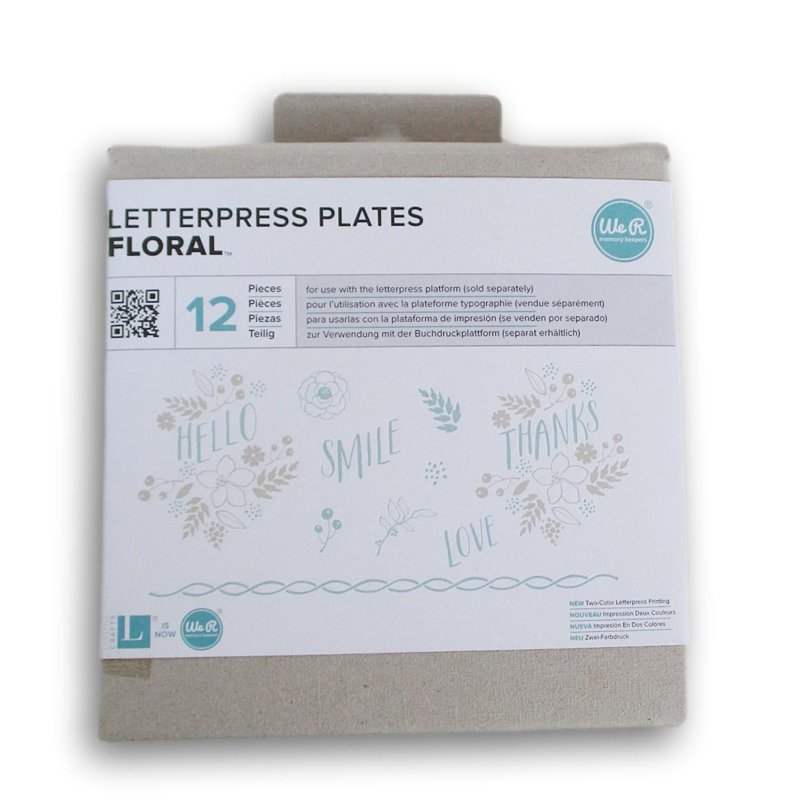 Lifestyle Letterpress Plates, Floral - Walmart.com