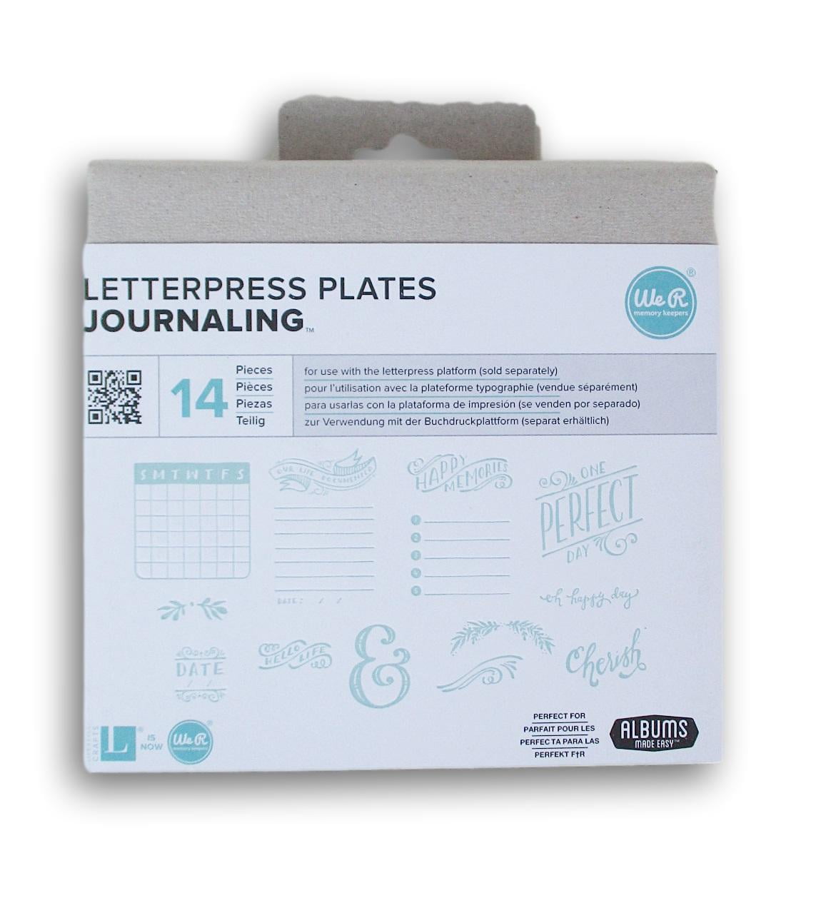 Lifestyle Letterpress Plates, Journaling - Walmart.com