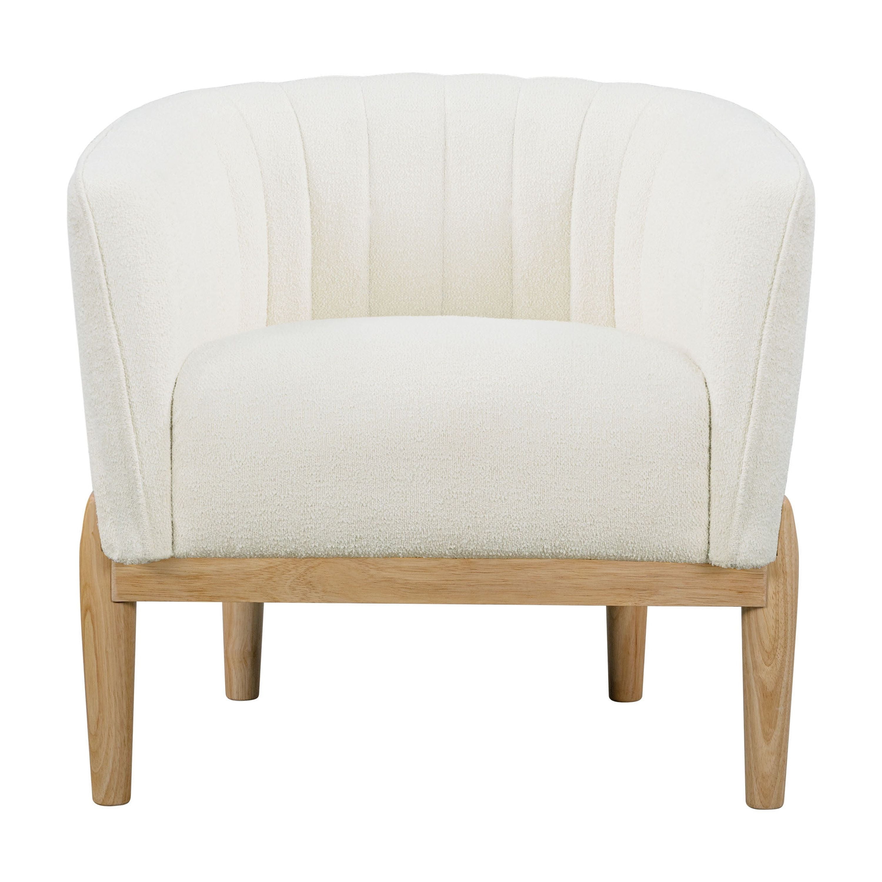 Lifestyle Solutions Falstead Mid-Century Modern Accent Chair, Ivory ...