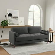 Lifestyle Solutions Alexa Sofa with Rolled Arms, Blue Fabric - Walmart.com