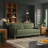Studio Living Lorelei Mid-Century Modern Cushion Back Upholstered Sofa ...