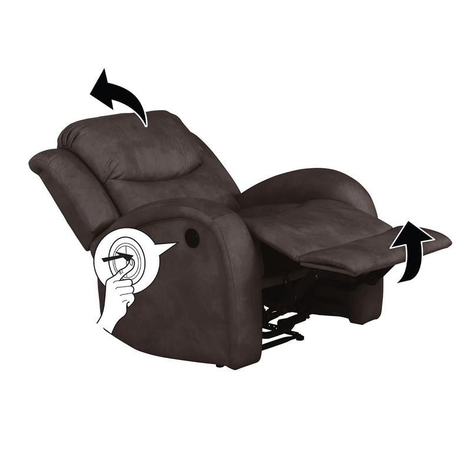 Lifestyle Solutions Relax A Lounger Julia Power Recliner In Brown
