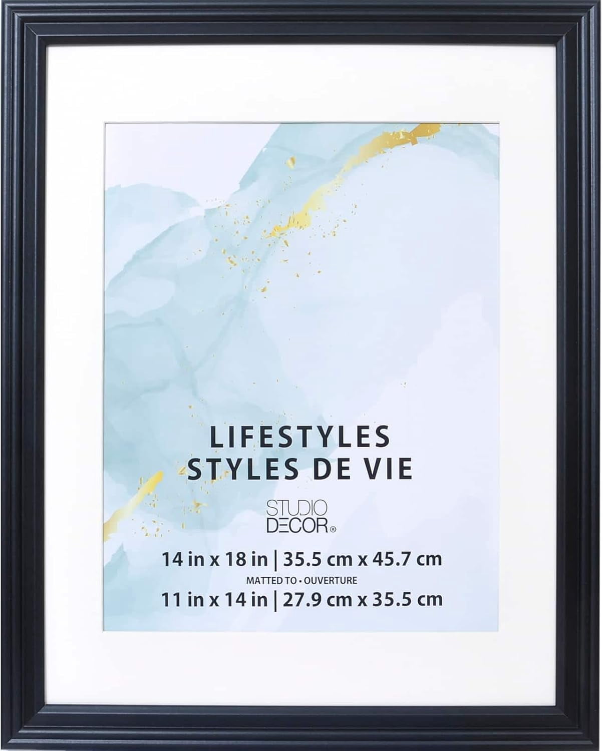 Lifestyles™ Black Frame With Mat by Studio Décor® - Walmart.com