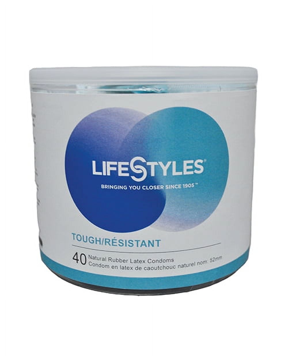 Lifestyles Extra Strength Latex Condoms 40 Piece Bowl - Walmart.com