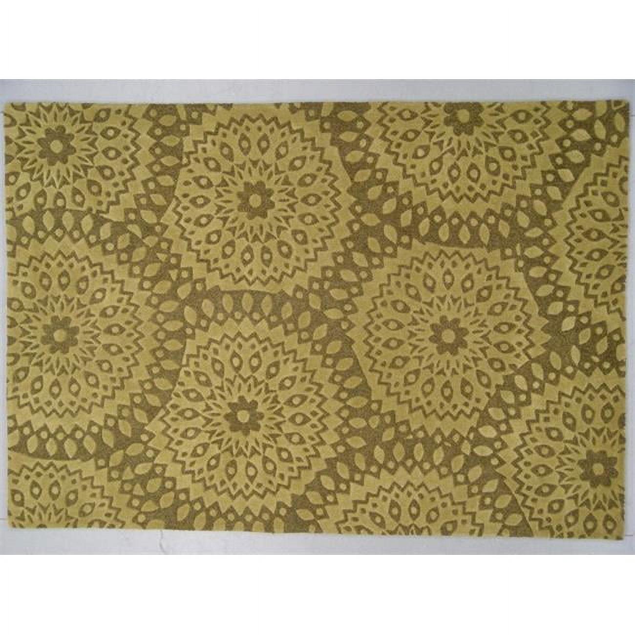 Lifestyles LS-IT 105 5 x 8 ft. Intrigue 100 Percent Long Fiber Wool Hand Crafted Rug- Brown ...