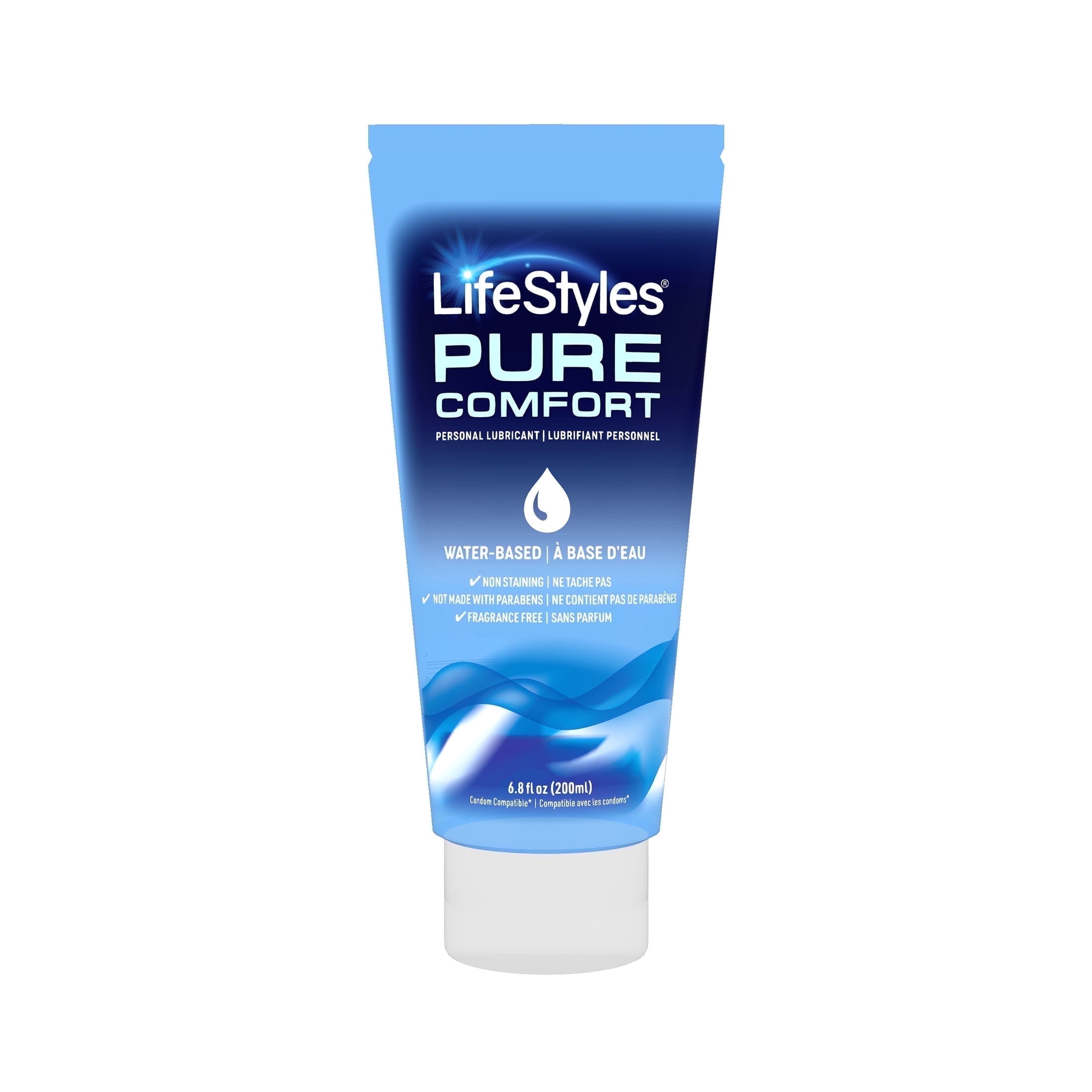 Lifestyles Pure Comfort Water Based Lube - 6.8 fl oz, 1 Pack - pH ...