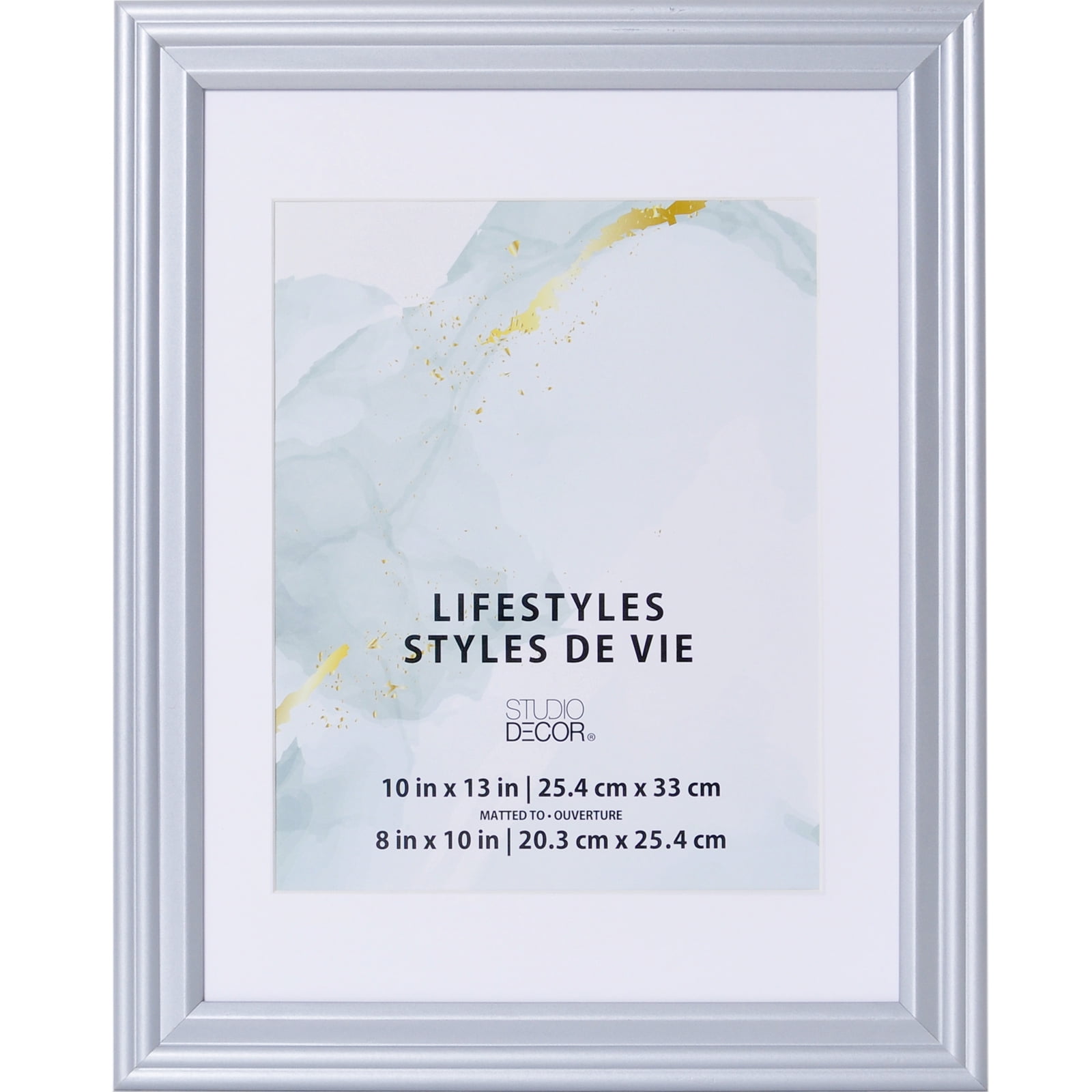 Lifestyles Silver Frame with Mat by Studio Decor - Walmart.com