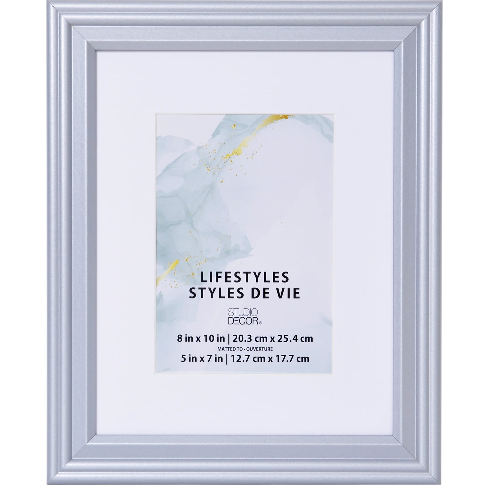 Studio Decor Lifestyles Silver Frame with Mat - Walmart.com