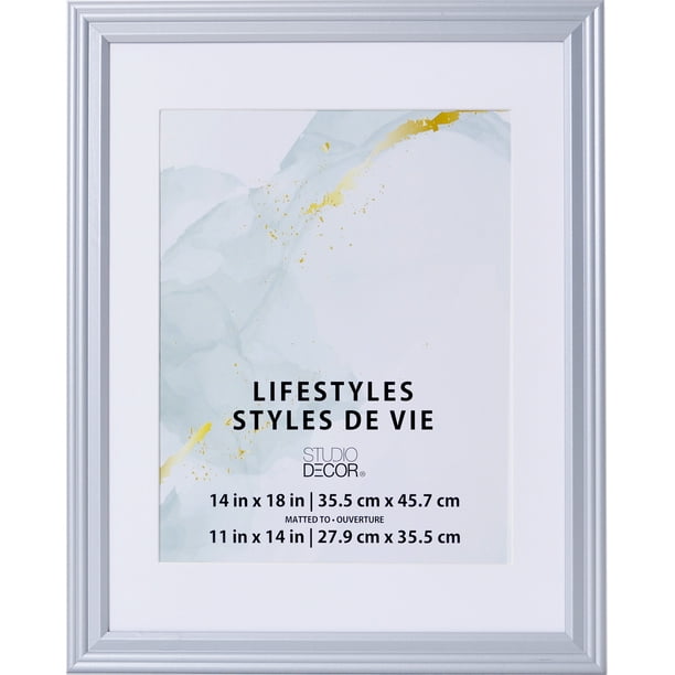 Lifestyles Silver Frame with Mat by Studio Décor® - Walmart Business ...