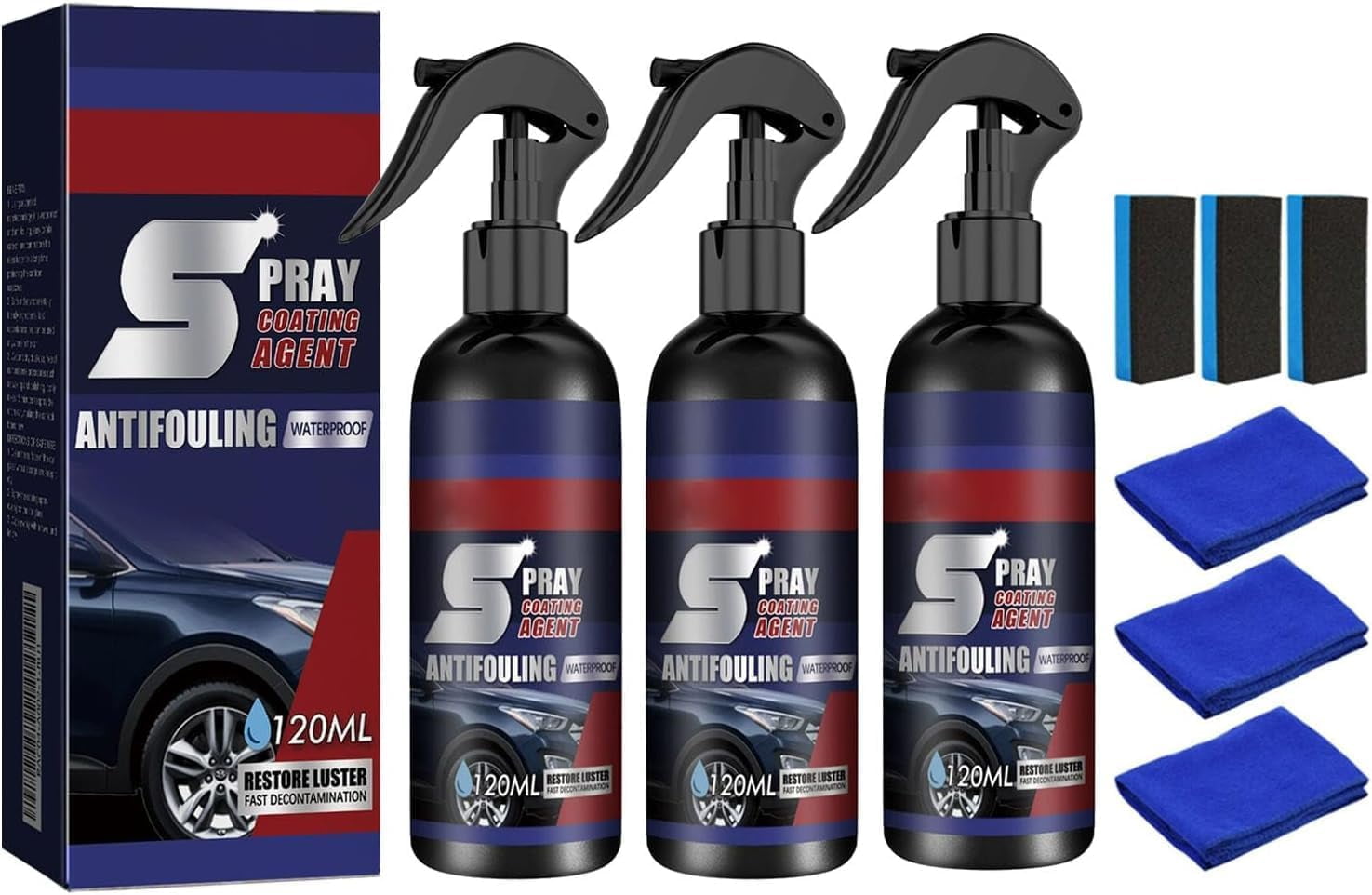 Lifesunny Car Spray, Vrsgs Multi-functional Coating Renewal Agent Spray ...