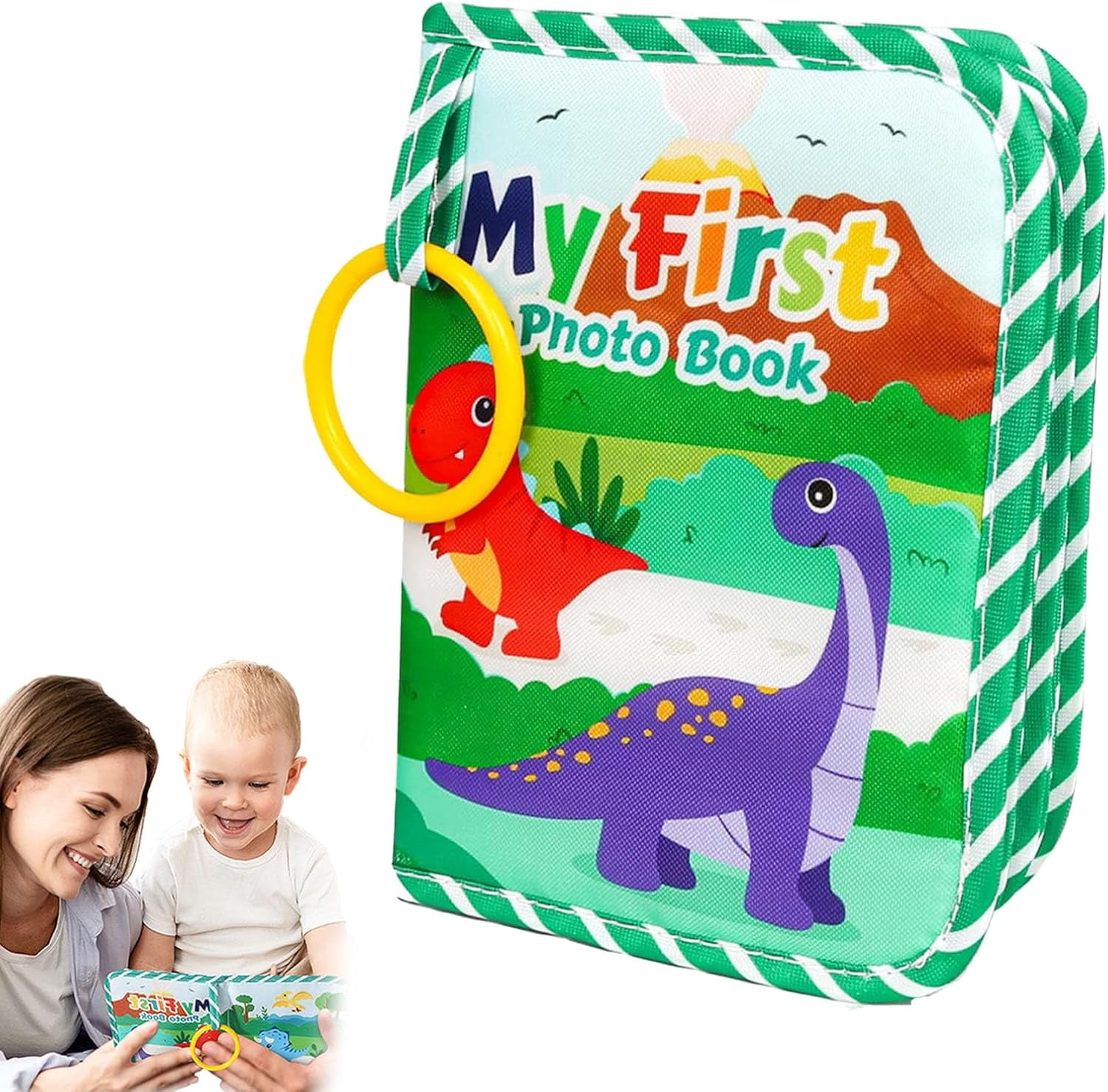 Lifesunny My First Baby Photo Book with Safe Mirror, My First Photo ...