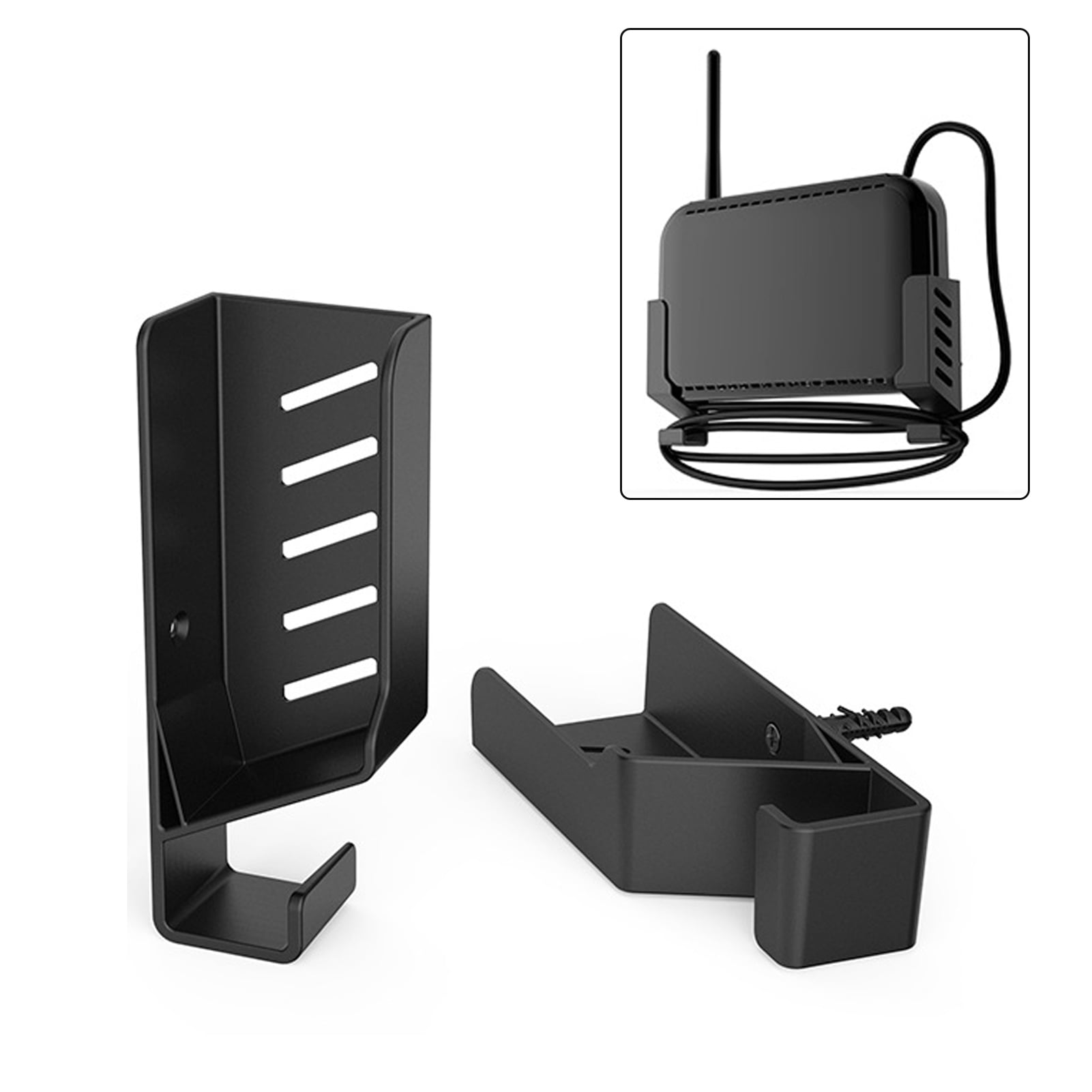 Lifetechs 1 Pair Wall Mount Wi-Fi Router Holder Invisible Plastic ...