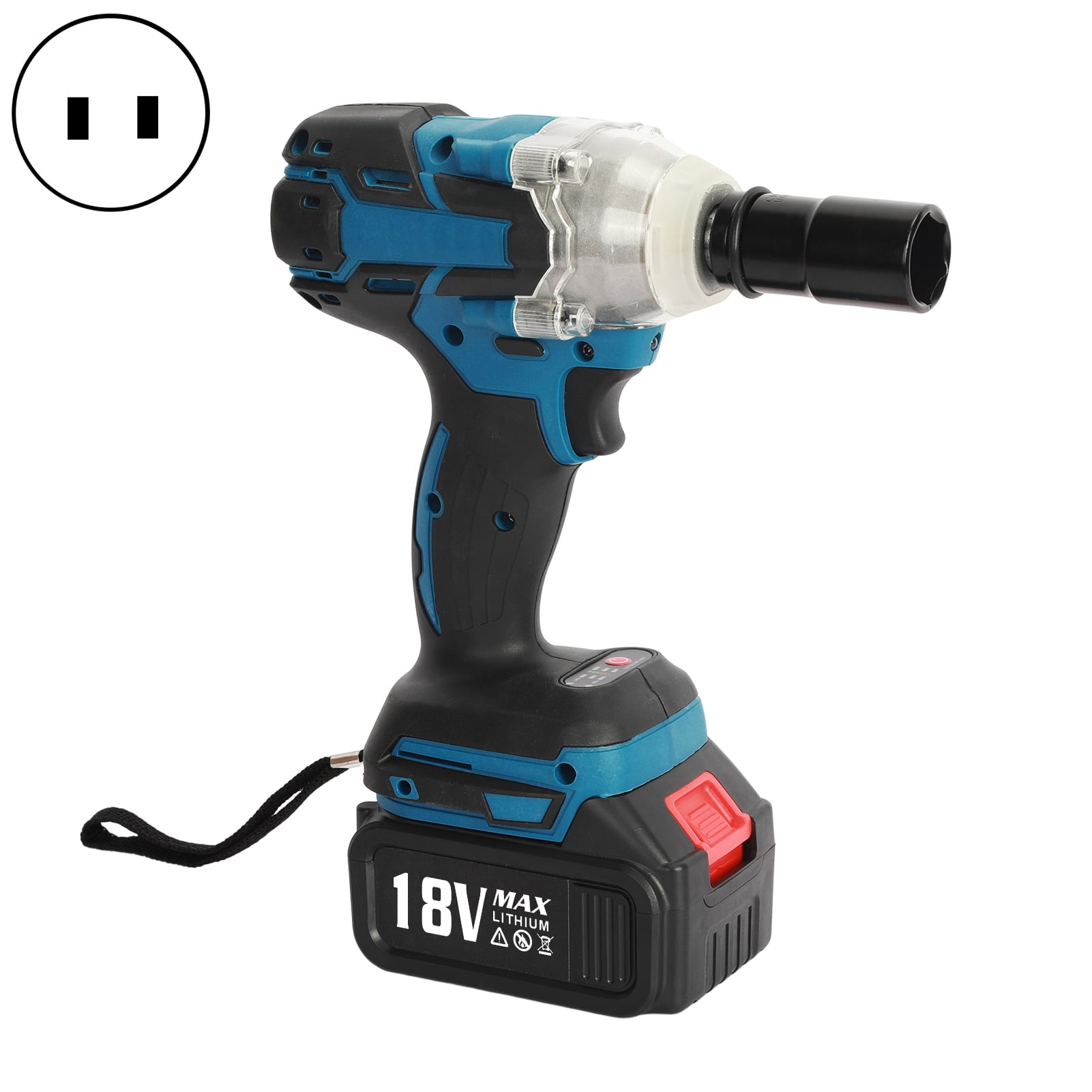 Lifetechs 1 Set Brushless Impact Wrench 1/2 inch Square Drive ...